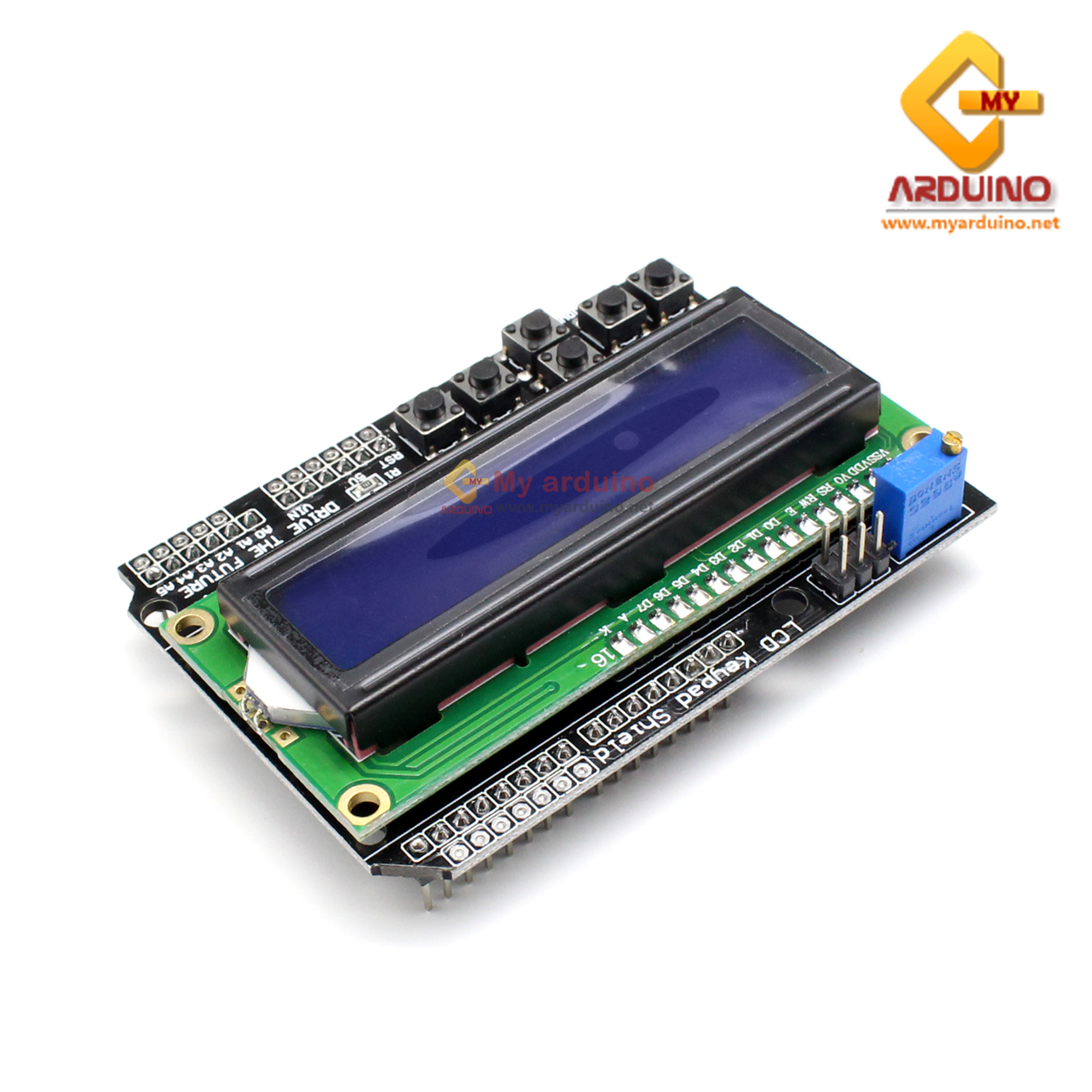 1602 LCD 16x2 Keypad Shield for Arduino (Blue Screen) - ขาย Arduino อุปกรณ์ Arduino คุณภาพดี ...