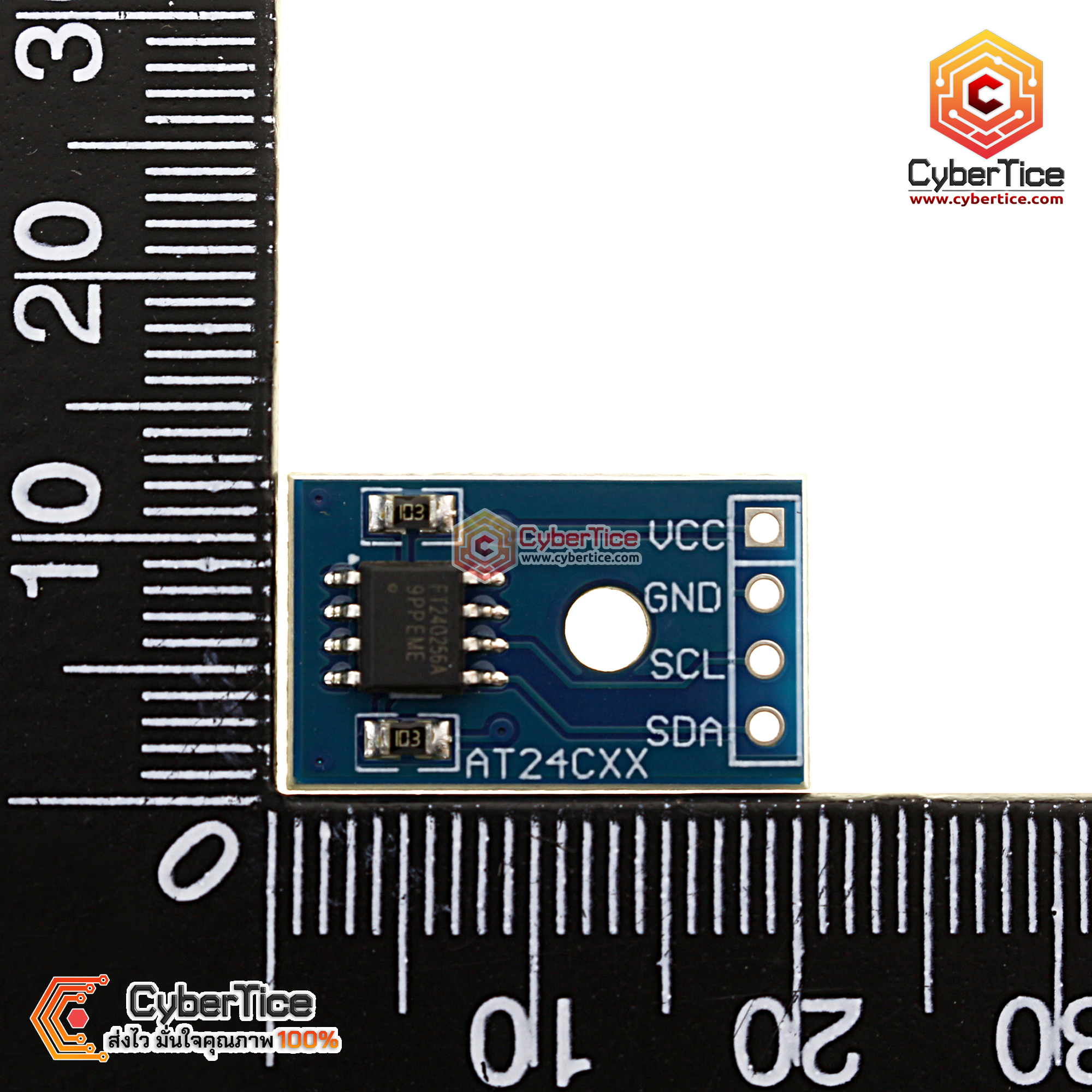 โมดูลหน่วยความจำ AT24C256 I2C Interface EEPROM memory module สีน้ำเงิน - ขาย Arduino อุปกรณ์ ...