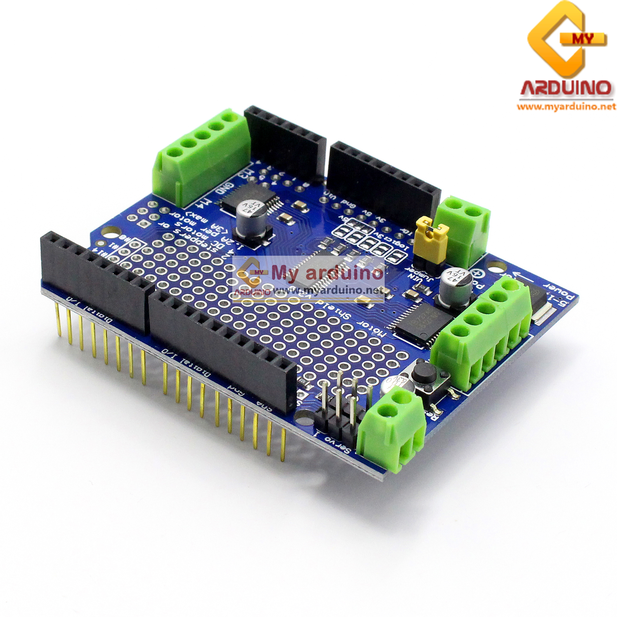 Stepper / Servo / Motor Driver Shield I2C Interface V2 - ขาย Arduino ...