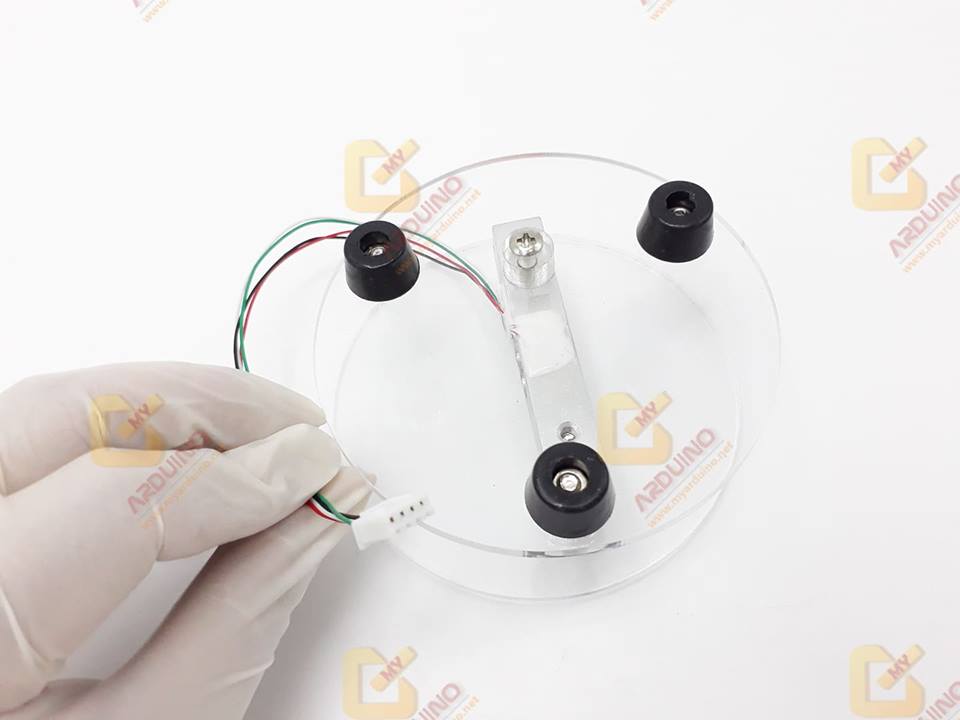 ชุดเซ็นเซอร์วัดน้ำหนัก วงกลม Load Cell Arduino Load Cell 10kg Base Kit ขาย Arduino อุปกรณ์