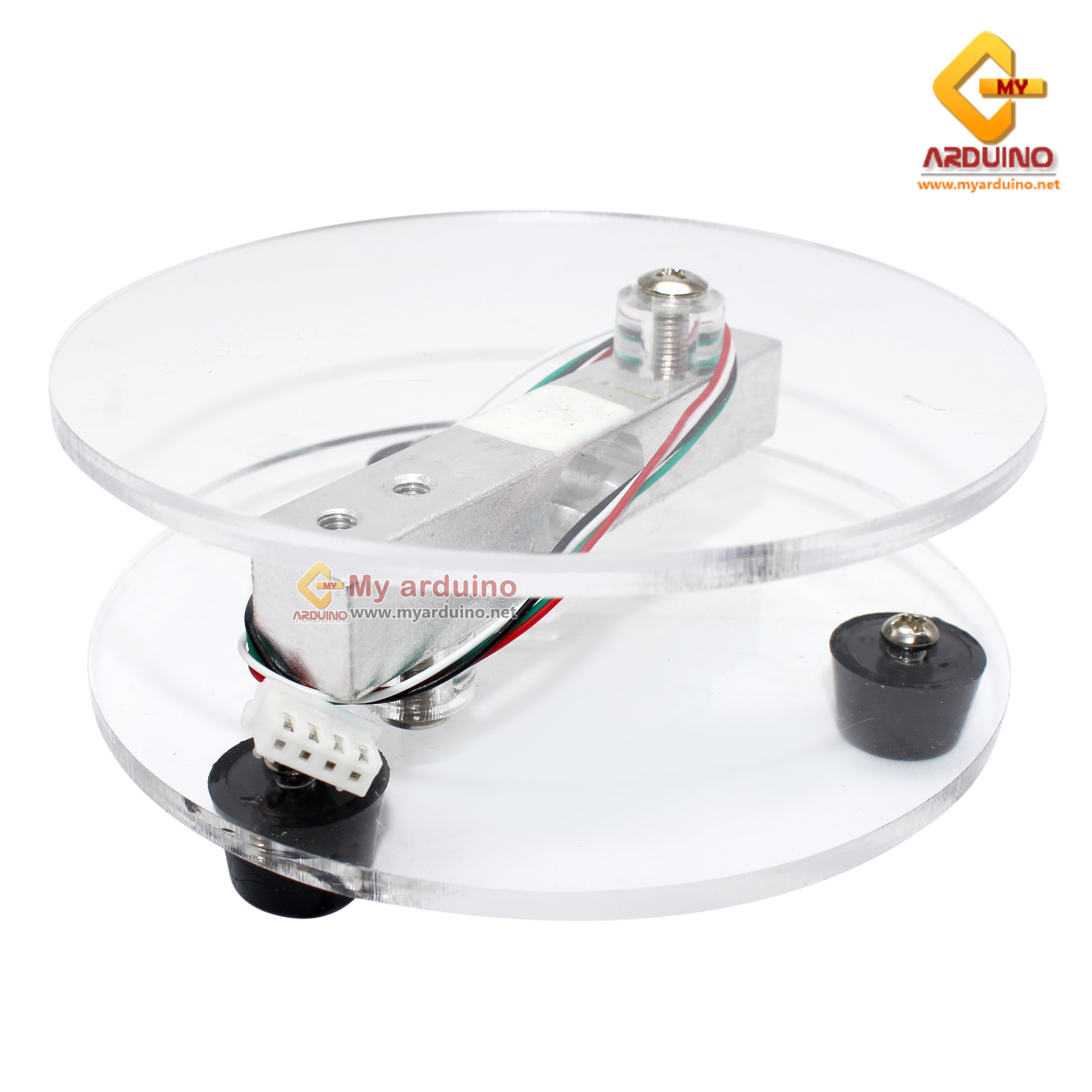 ชุดเซ็นเซอร์วัดน้ำหนัก วงกลม Load Cell Arduino Load Cell 10kg Base Kit ขาย Arduino อุปกรณ์
