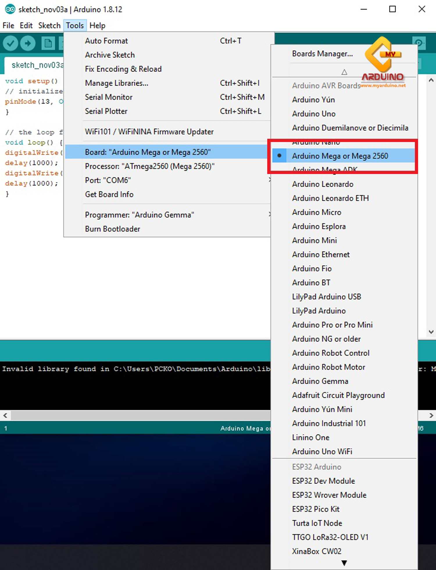 สอนใช้งาน Arduino Mega 2560 R3 Usb Ch340 เริ่มต้นใช้งาน ติดตั้งโปรแกรม Arduino Ide ขาย Arduino