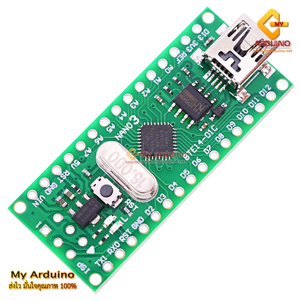 Arduino Nano V3.0 ATmega168 CH340 Mini USB - ขาย Arduino อุปกรณ์ ...