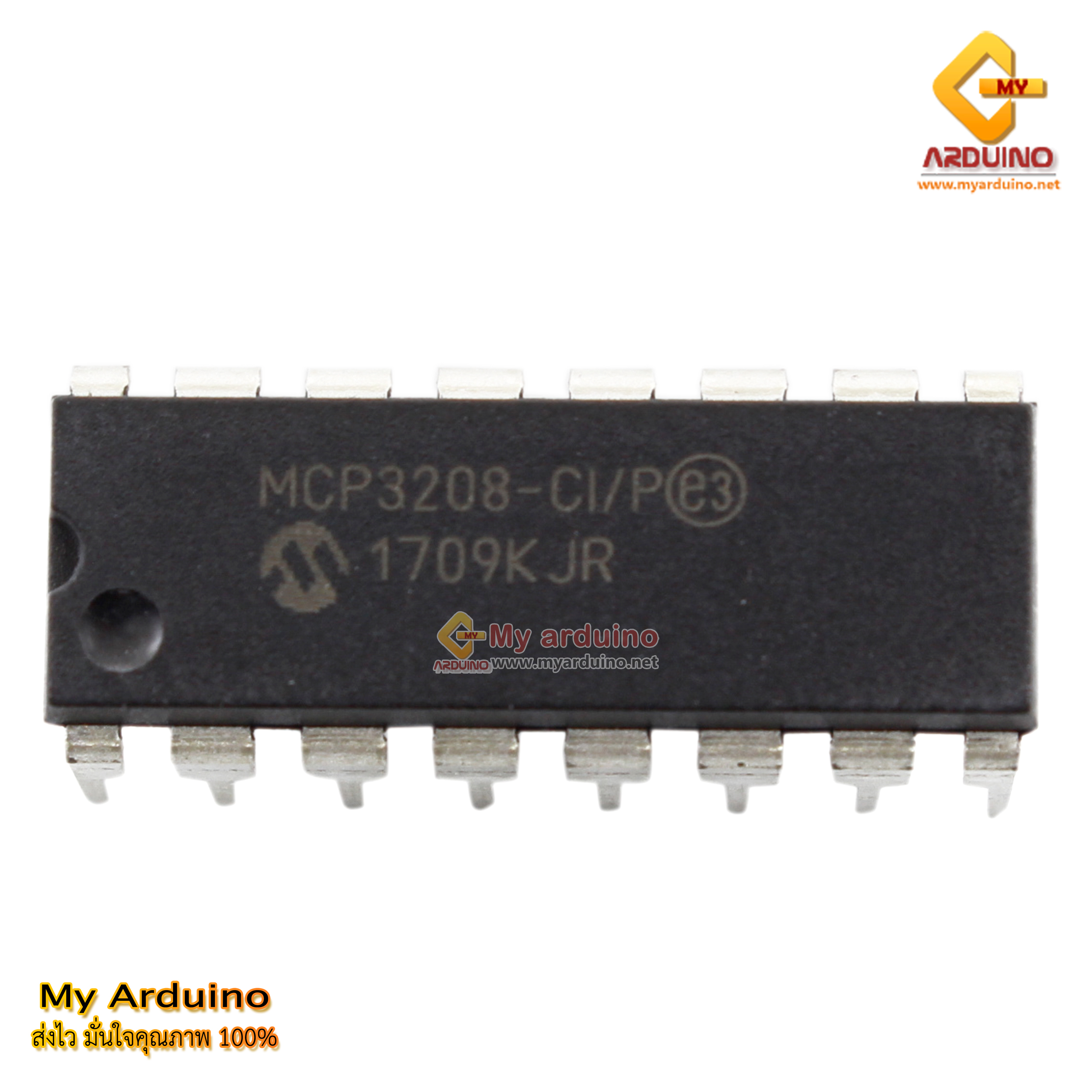 MCP3208 IC แปลง Analog เป็น Digital 8 ช่อง ขนาด 12bit - ขาย Arduino อุปกรณ์ Arduino คุณภาพดี ...
