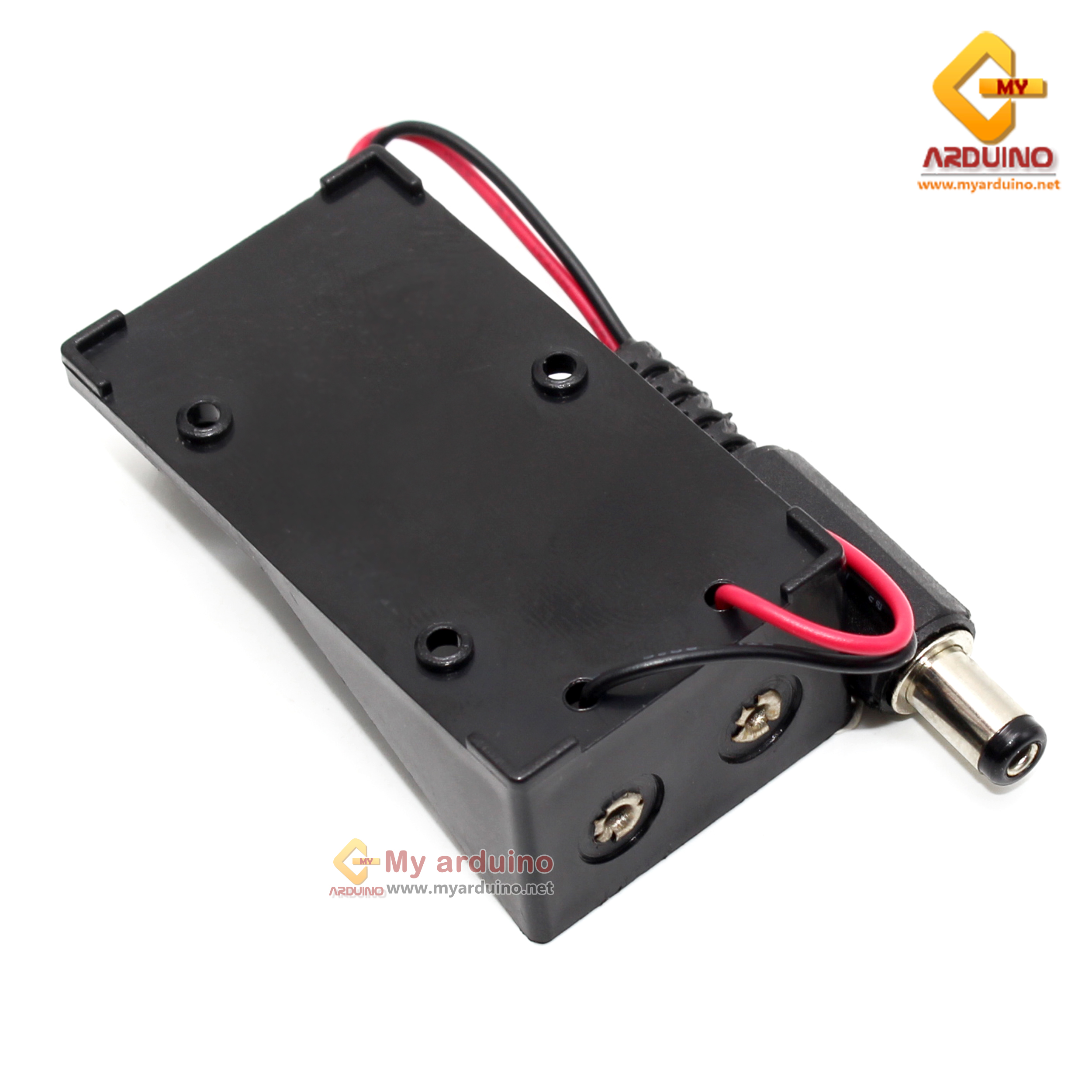 รางถ่าน 9v หัวแจ็ค พร้อมฐานเสียบ ขาย Arduino อุปกรณ์ Arduino คุณภาพดี ราคาถูก ส่งไว ส่งฟรี