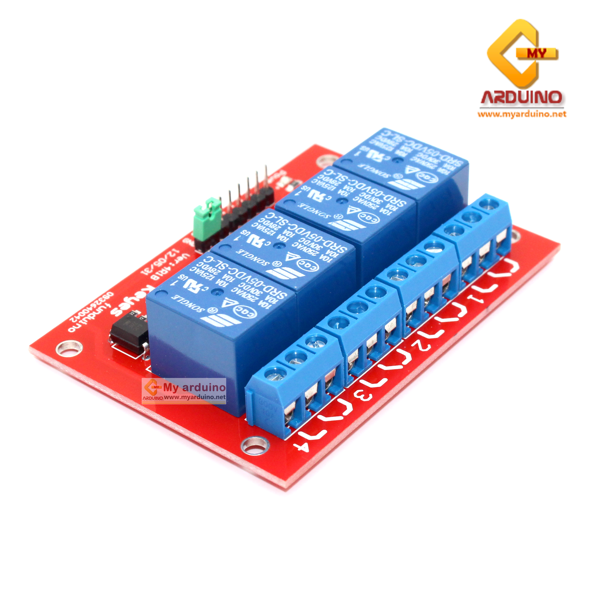 บอร์ด Relay 4ช่อง 5V Arduino Relay Module 5V 4 Channel High Trigger ...