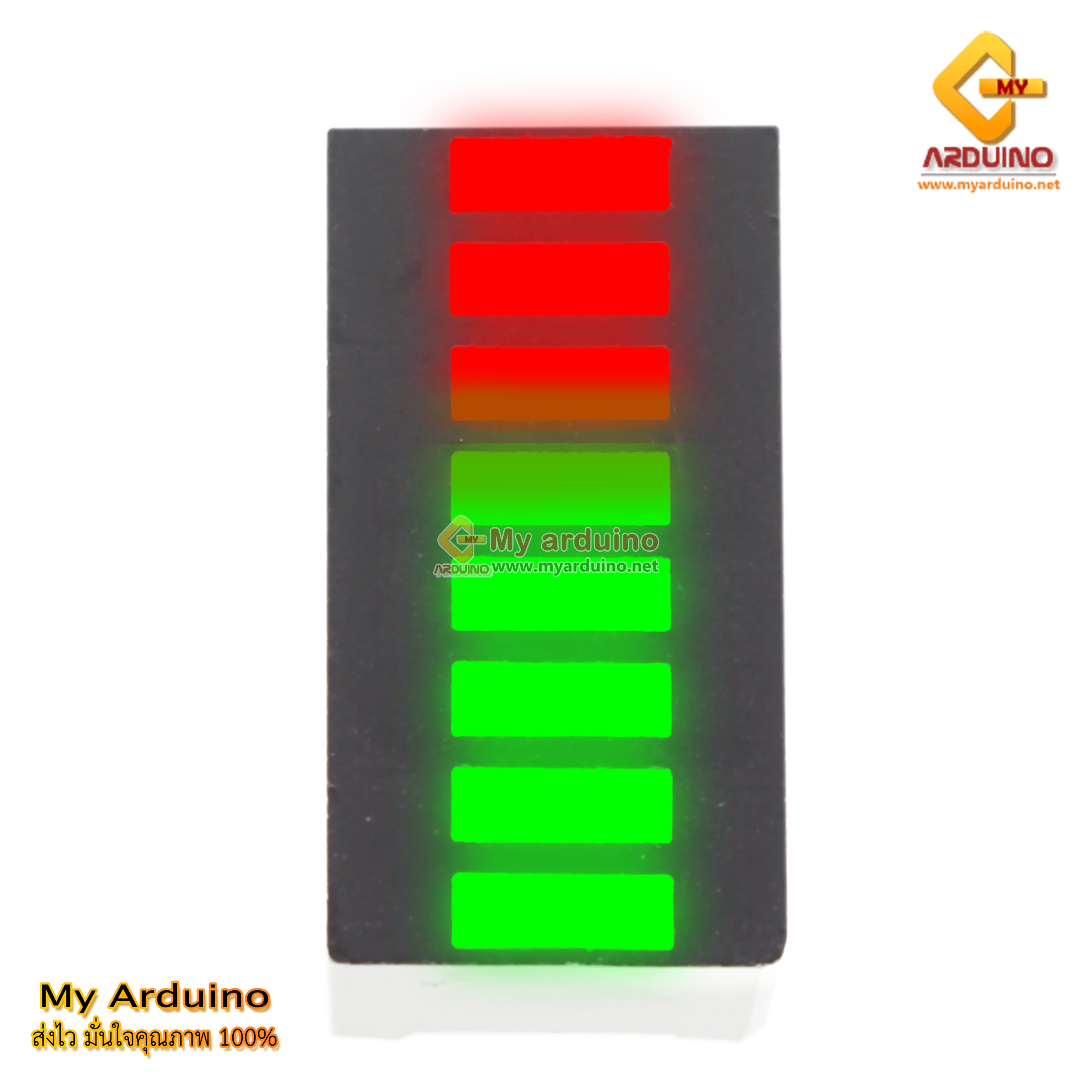 LED Bar 8 Segment Graph 2สี สีเขียว สีแดง - ขาย Arduino อุปกรณ์ Arduino ...