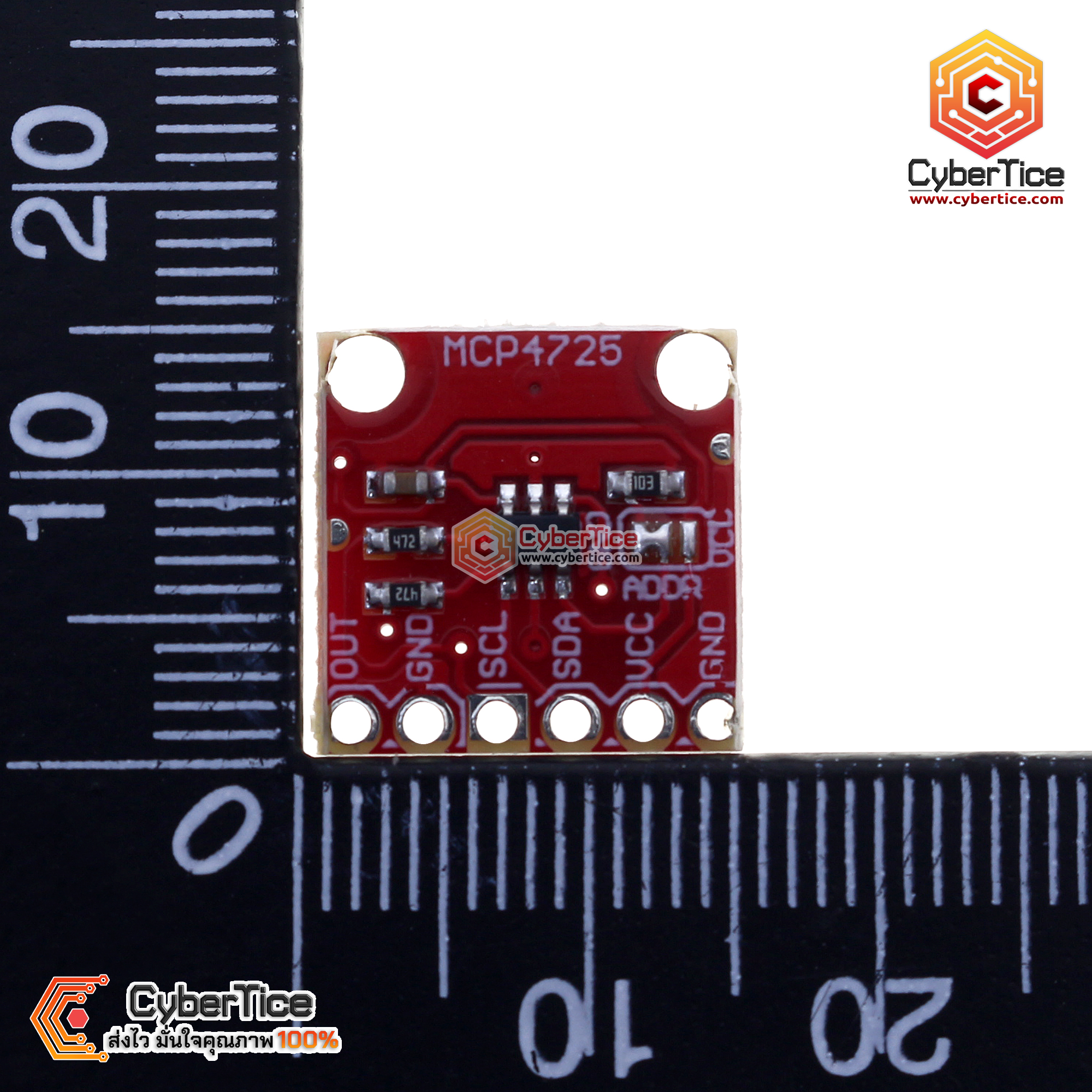 MCP4725 I2C Digital to Analog DAC Breakout Boards สีแดง - ขาย Arduino อุปกรณ์ Arduino คุณภาพดี ...