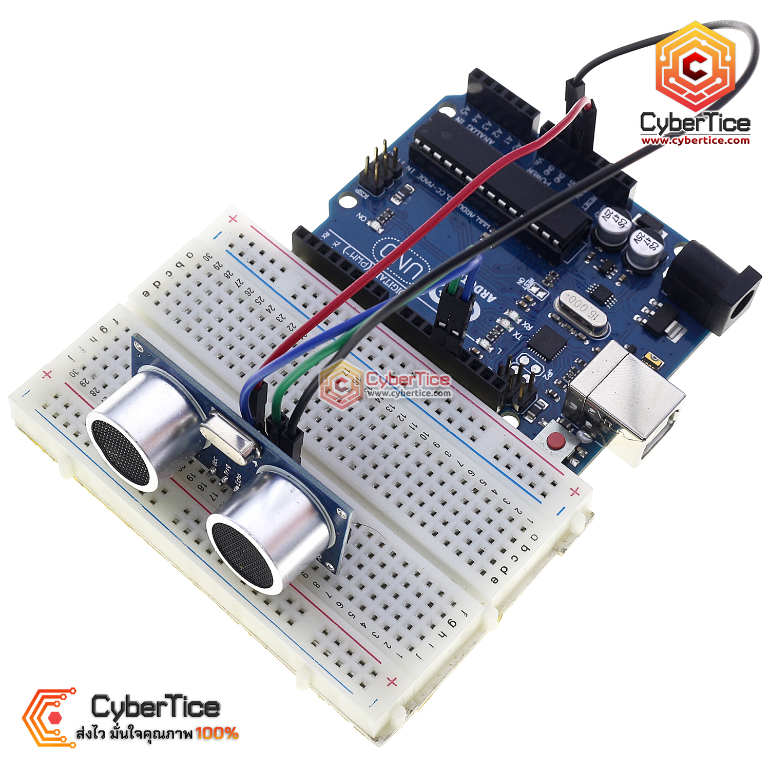 สอนใช้งาน Arduino เซ็นเซอร์วัดระยะทาง Ultrasonic Module Hc Sr04 ขาย