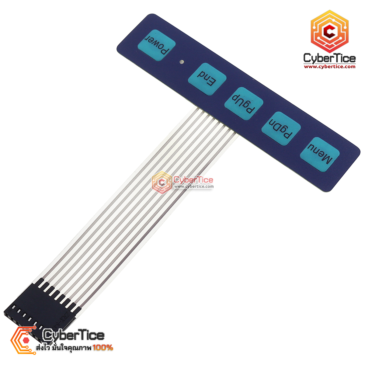 Keypad 5 Key พร้อม Led Membrane Switch Keypad With Led ขาย Arduino อุปกรณ์ Arduino คุณภาพดี