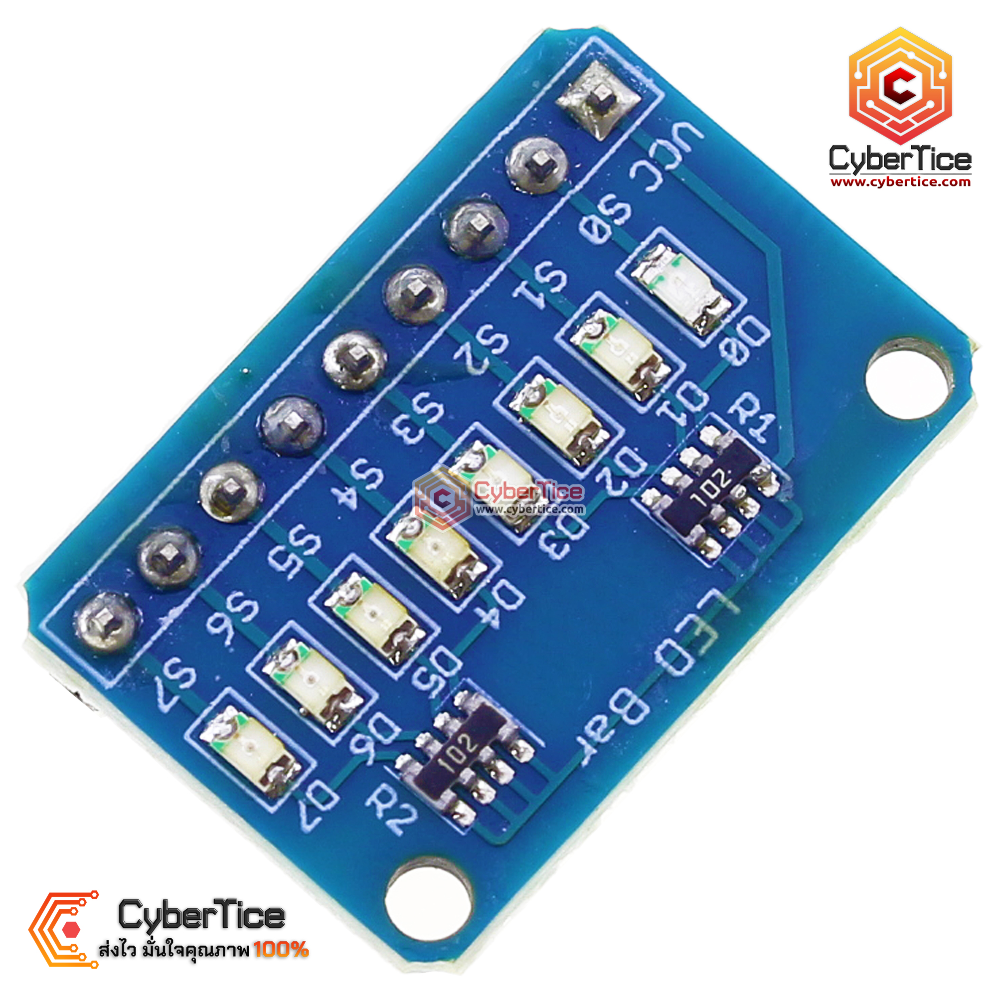 8 LED 8 Bar Marquee LED Display Module 4 สี - ขาย Arduino อุปกรณ์ ...