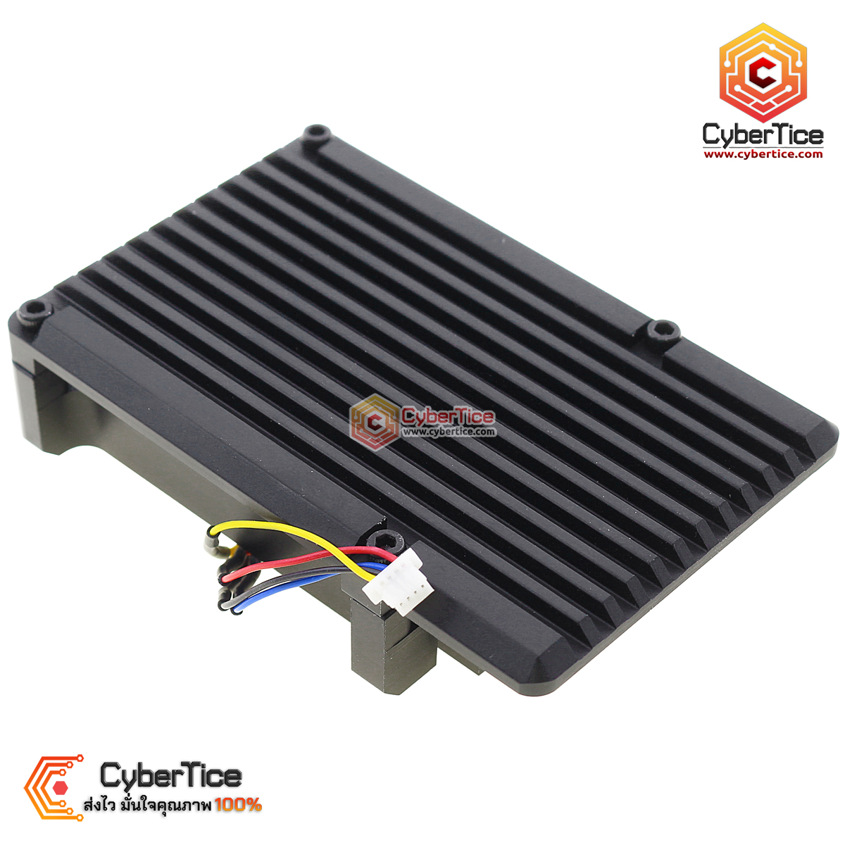 Raspberry pi 5 Aluminum Case Box Dual Cooling Fan Heat Sink - ขาย ...