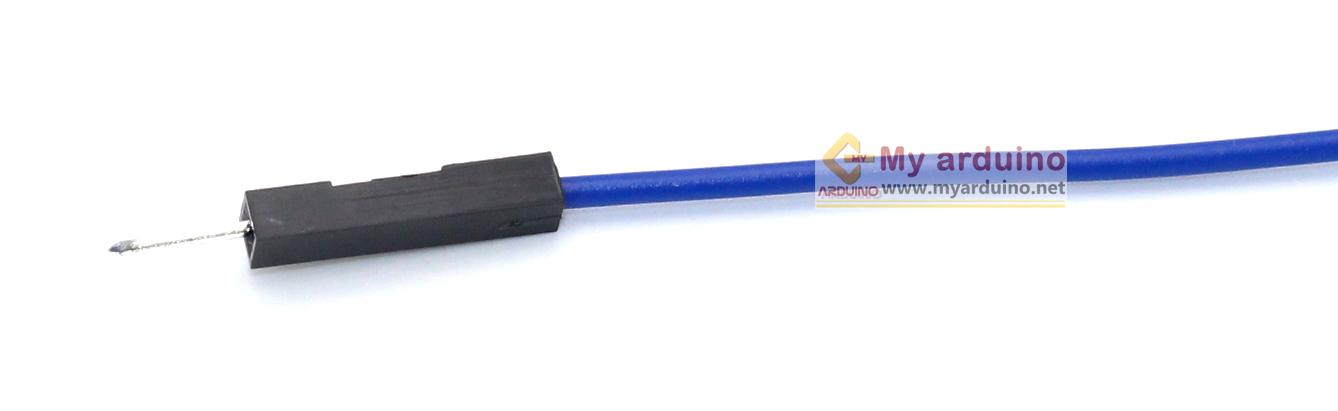 สายไฟจัมเปอร์ 20cm ผู้ ผู้ สีน้ำเงิน จำนวน 10 เส้น หนาพิเศษ 24awg ขาย Arduino อุปกรณ์ Arduino