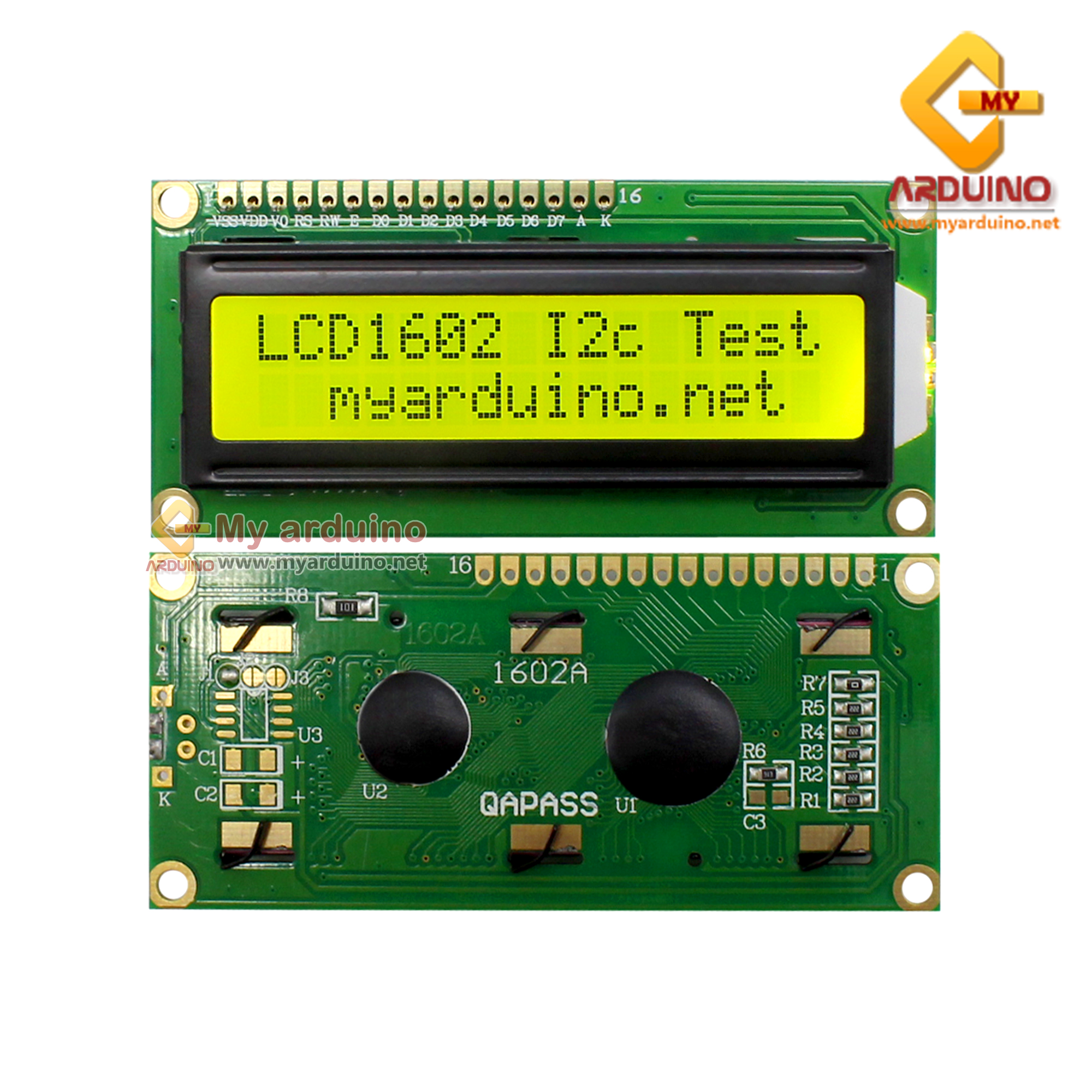 1602 LCD (YellowScreen) 16x2 LCD with backlight of the LCD screen - ขาย ...