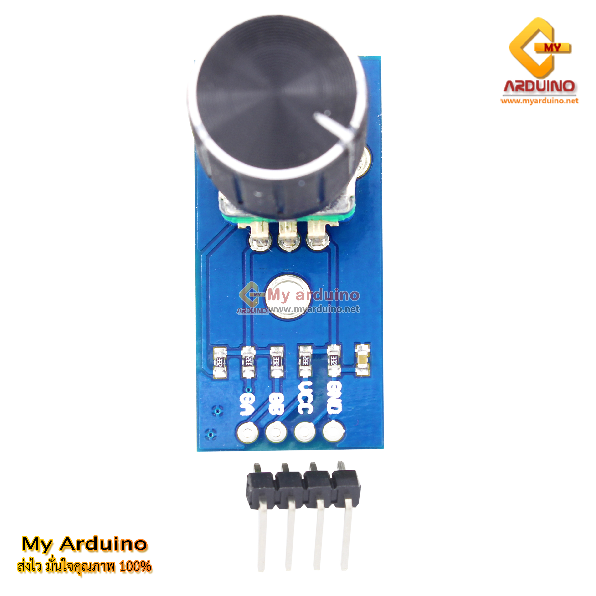 โมดูล Rotary Encoder หมุนได้ต่อเนื่อง 360 องศา ขาย Arduino อุปกรณ์ Arduino คุณภาพดี ราคาถูก