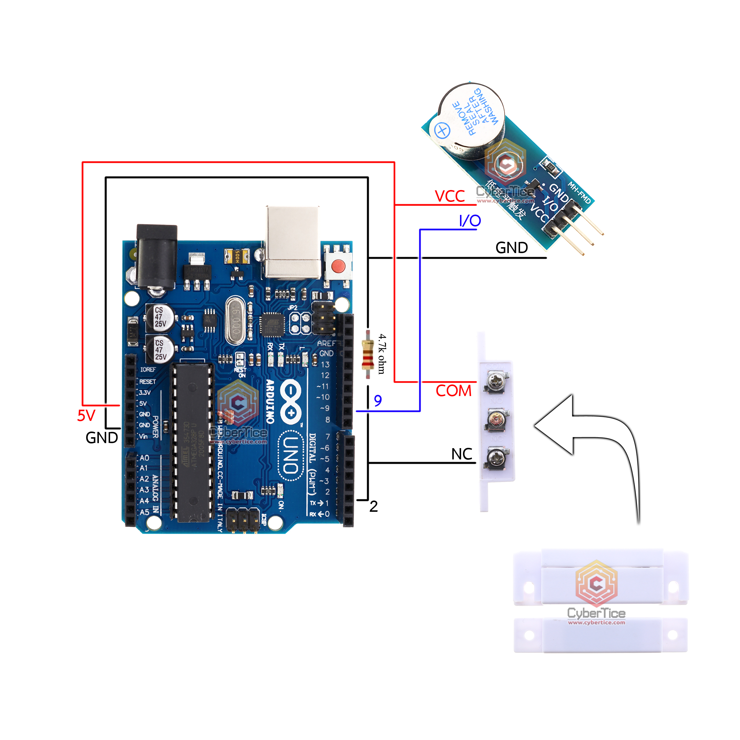 สอนใช้งาน Arduino MC-31B สวิตช์แม่เหล็ก ประตูหน้าต่าง Magnetic Door Window Switch Sensor - ขาย ...