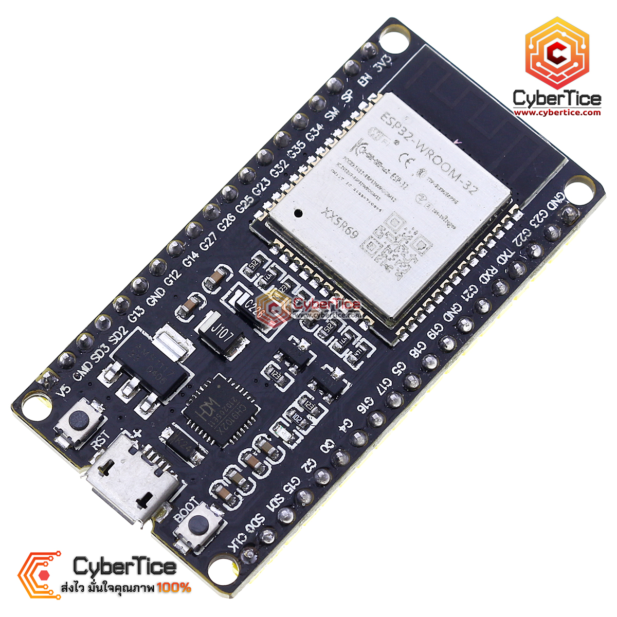 ESP32 NodeMCU ESP-WROOM-32 Wi-Fi and Bluetooth Module Dual Core ...