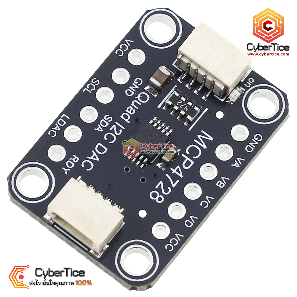 MCP4728 โมดูลแปลงสัญญาณดิจิตอลเป็นอนาล็อก DAC 4 ช่อง 12-Bit พร้อม ...