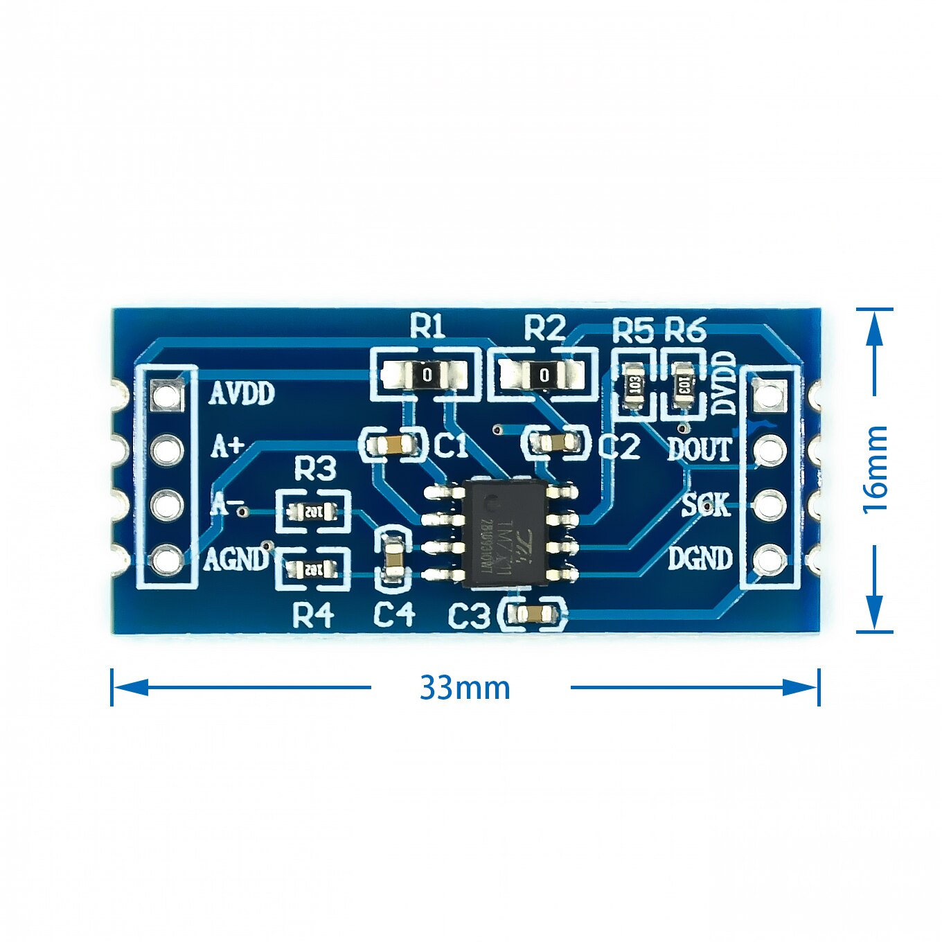 TM7711 module/electronic weighing sensor 24 AD module microcontroller ...
