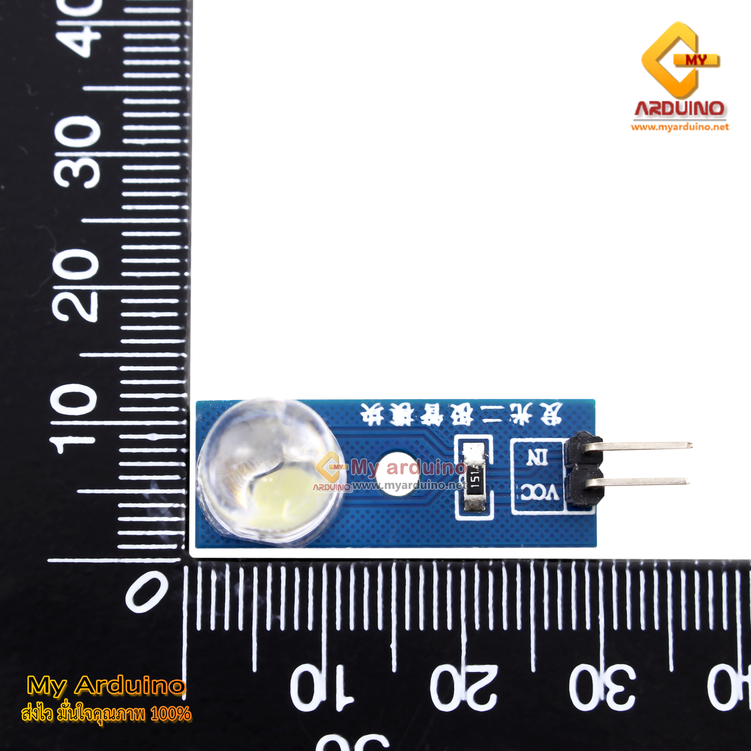 Led Module 10mm Indicator Light โมดูล Led 10mm สีขาว ขาย Arduino อุปกรณ์ Arduino คุณภาพดี ราคา