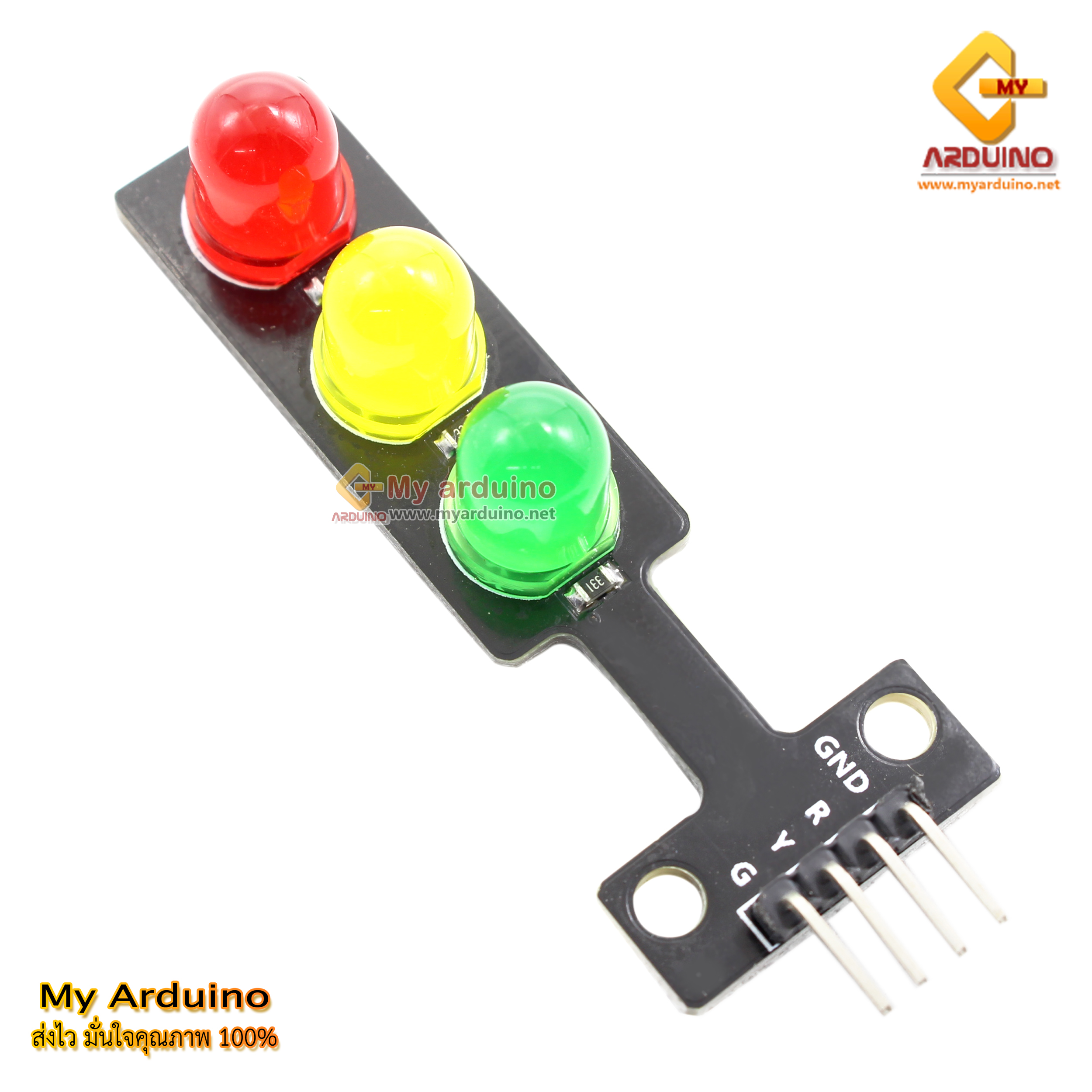 LED Module 3 traffic light 8mm โมดูล LED 3 สี ไฟจราจร - ขาย Arduino อุปกรณ์ Arduino คุณภาพดี ...