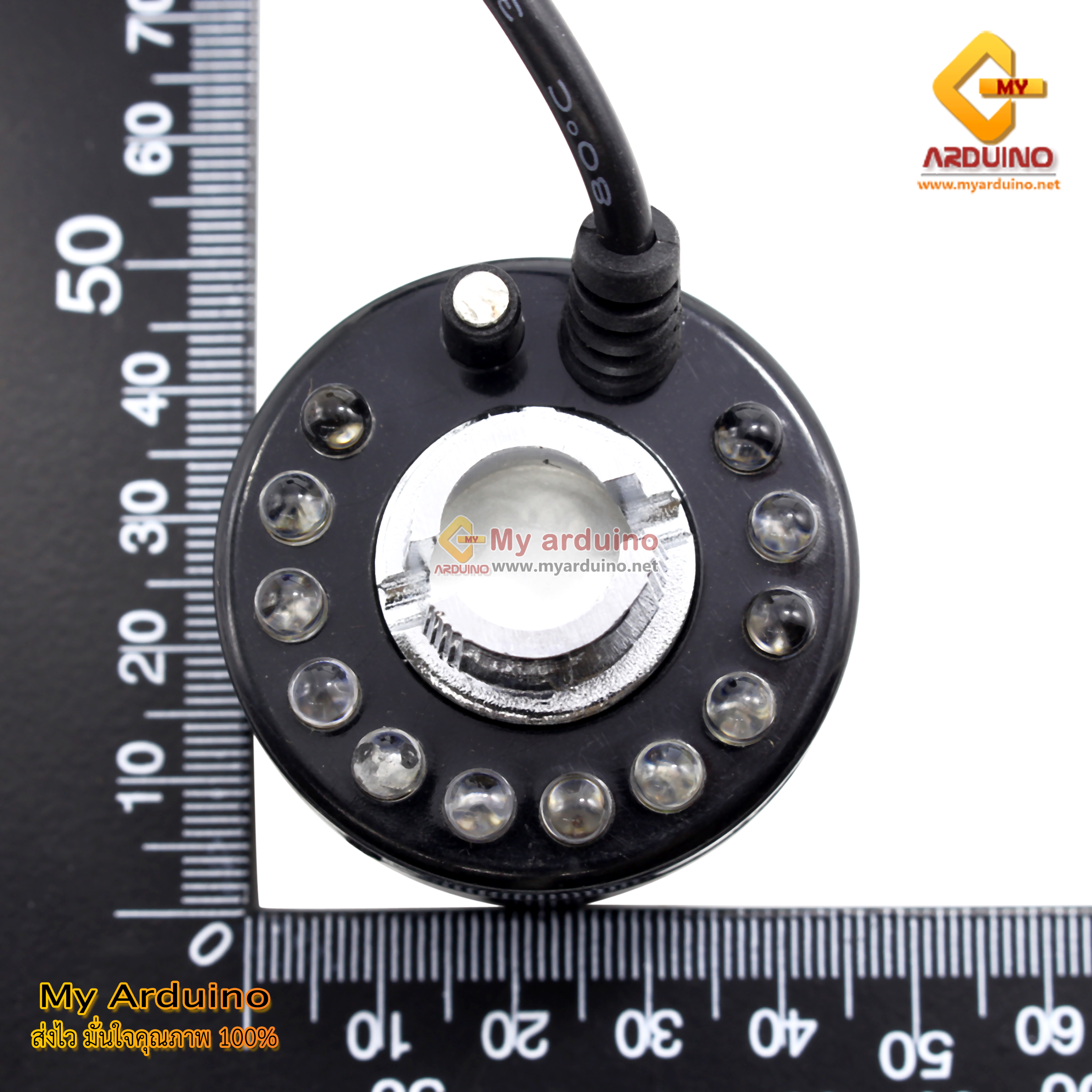 โมดูลพ่นหมอกอัลตร้าโซนิค 24VDC พร้อมไฟ LED Super Ultrasonic Mist Maker ...