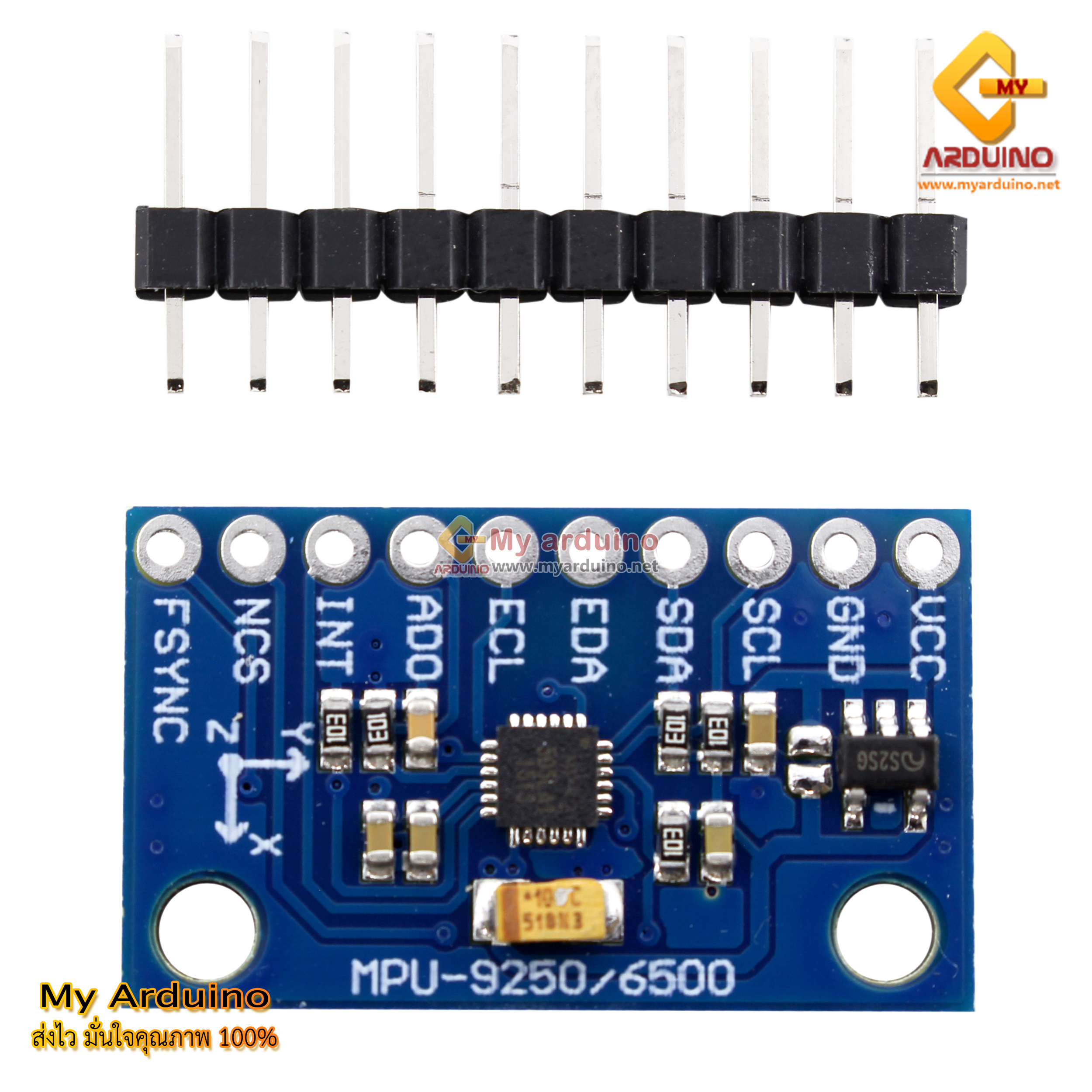 GY-9255 MPU-9255 MPU9255 IMU 9DOF Gyro + Accelerometer + Magnetic Field Sensor - ขาย Arduino ...