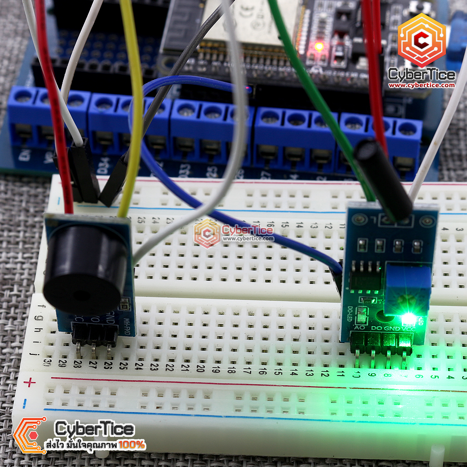 สอนใช้งาน Esp32 18010p โมดูลตรวจจับความสั่นไหวปรับความไวได้ Vibration Sensor Vibration Module