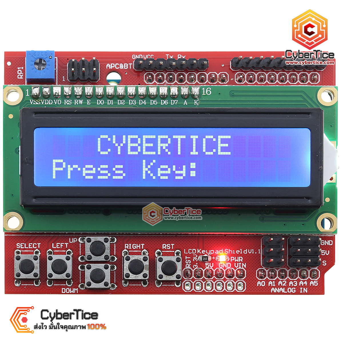 1602 LCD Keypad Shield V2.0 LCD Expansion Board for Arduino - ขาย Arduino อุปกรณ์ Arduino คุณภาพ ...