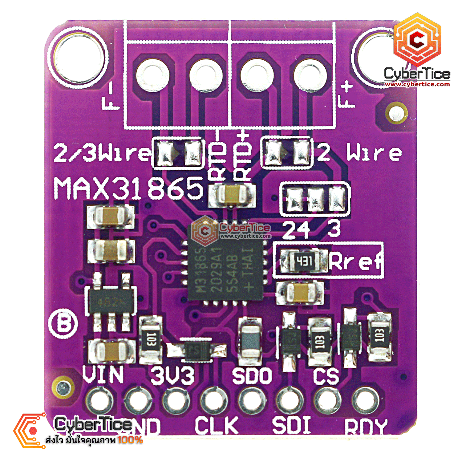 MAX31865 PT100/PT1000 RTD-to-Digital Converter Board Temperature ...