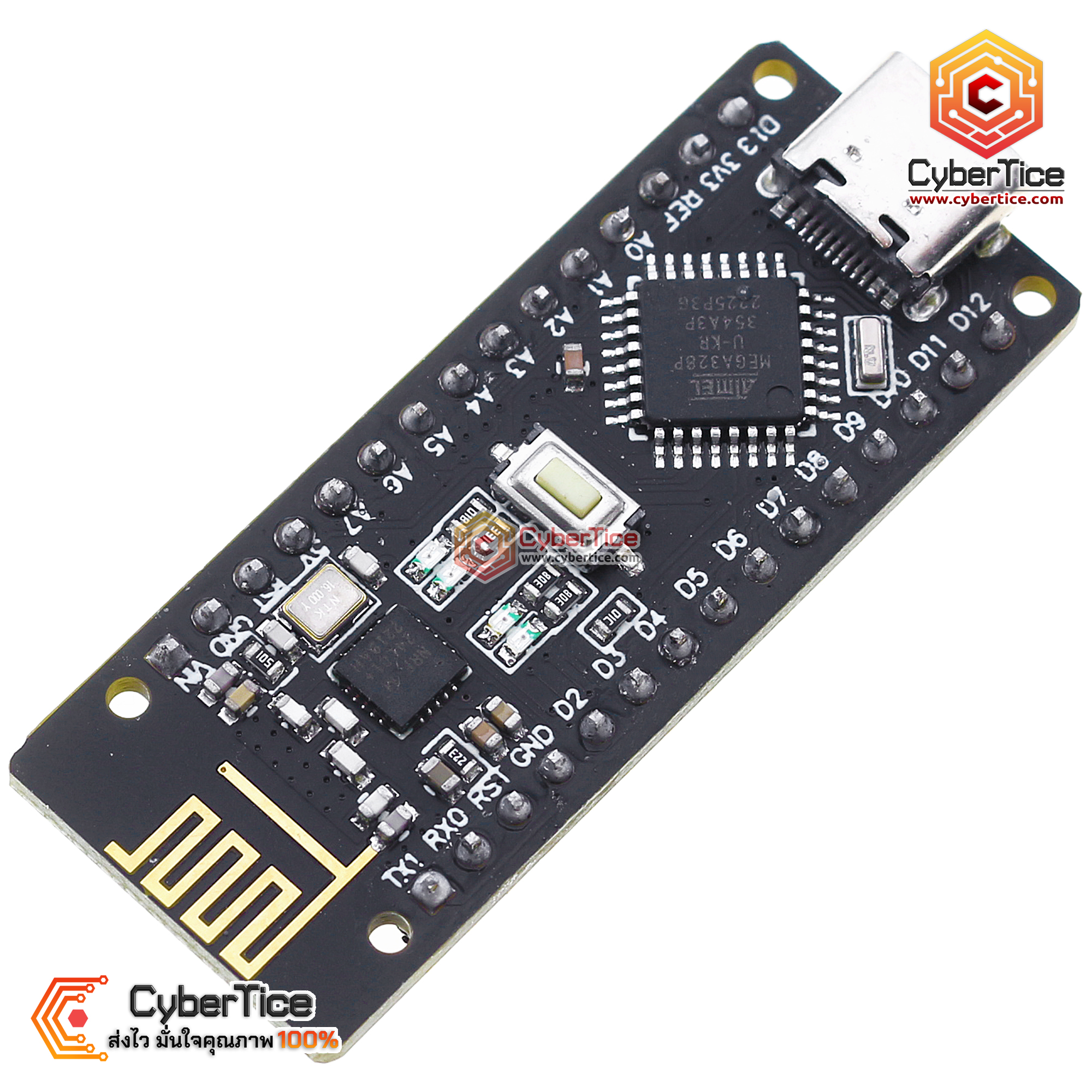 Arduino Nano RF-Nano 3.0 Type-C USB NRF24l01 + 2.4G V2.0 - ขาย Arduino อุปกรณ์ Arduino คุณภาพดี ...