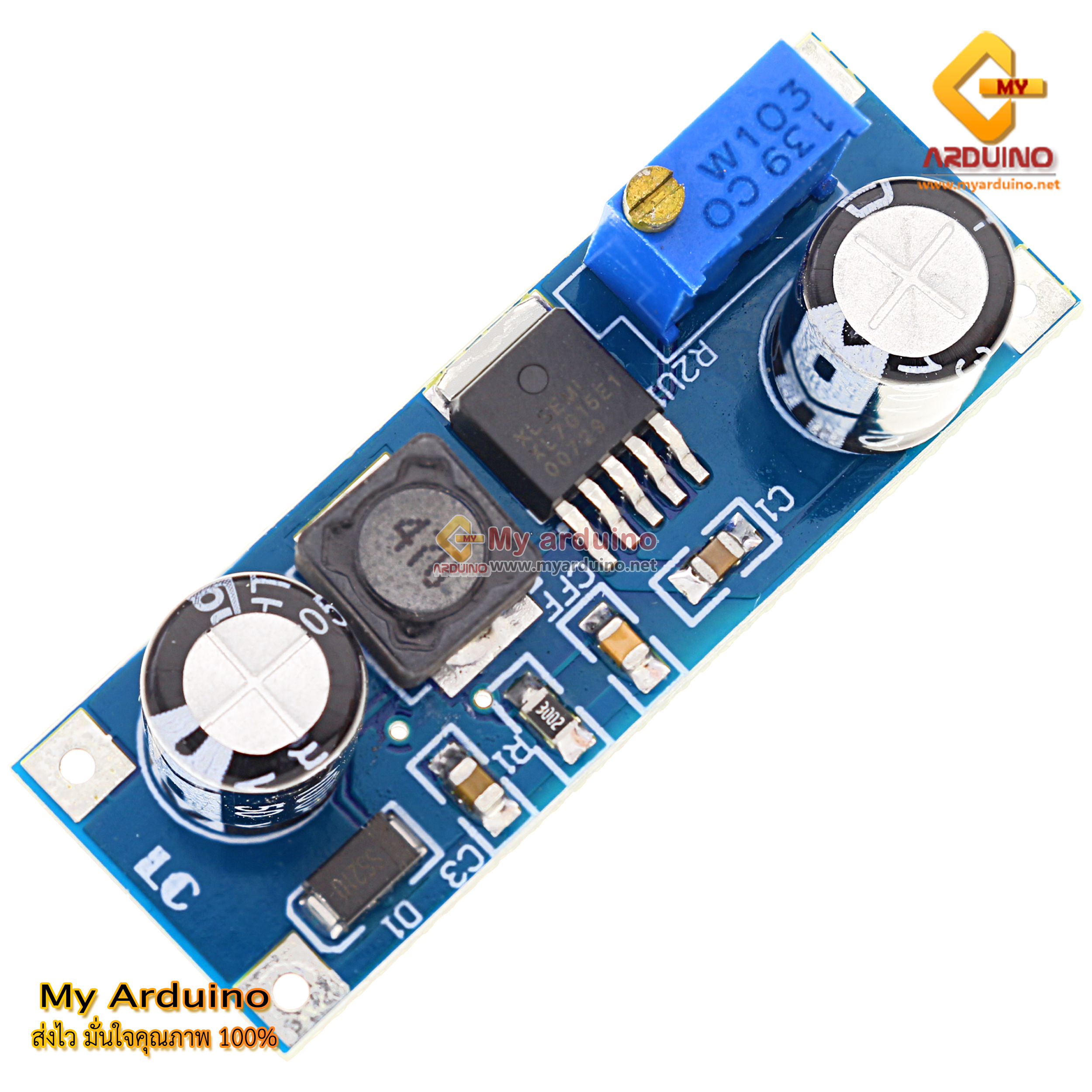 โมดูลแปลงแรงดันลง XL7015 Step-Down Module 5V-80V เป็น 5-20V กระแส 0.8A ...