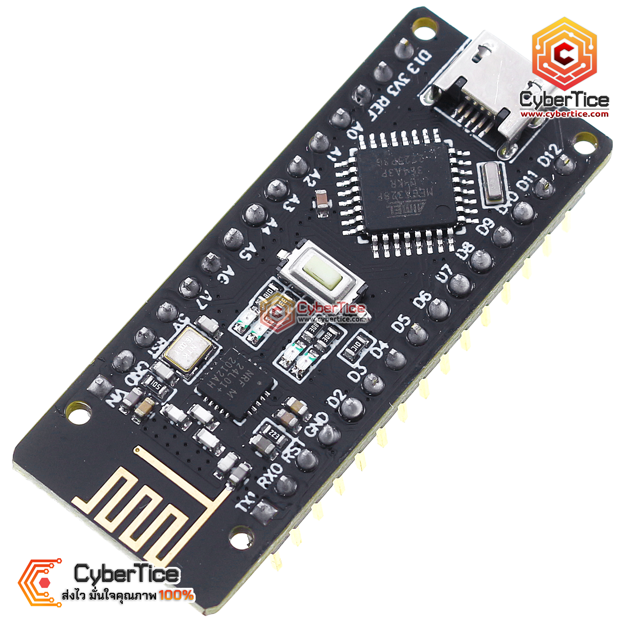 Arduino Nano RF-Nano 3.0 Micro USB NRF24l01 + 2.4G V2.0 - ขาย Arduino ...