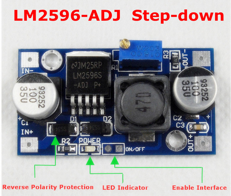 LM2596 DC-DC Adjustable Step-Down Power Module - ขาย Arduino อุปกรณ์ ...