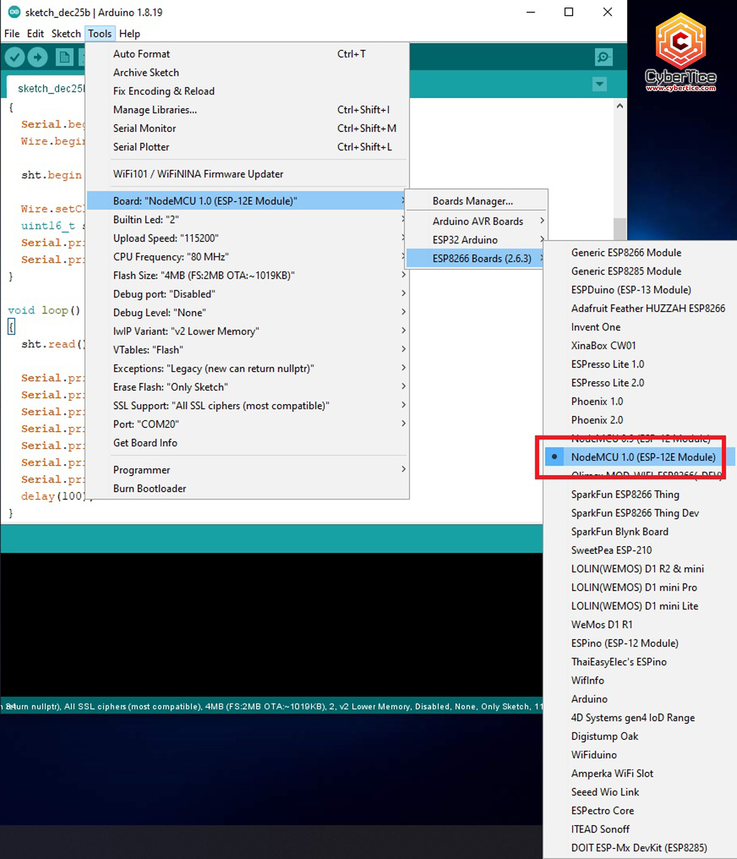 สอนใช้งาน ESP8266 SHT30 เซ็นเซอร์วัดอุณหภูมิและความชื้นกันน้ำ ในดินและอากาศ PE Waterproof ...
