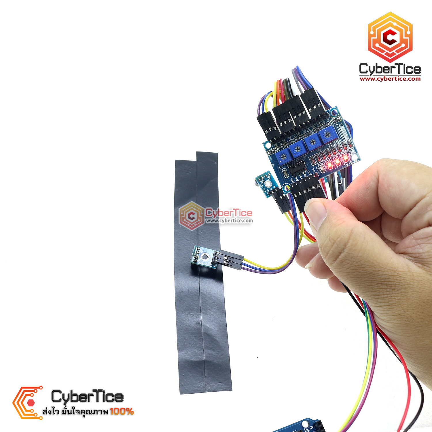 สอนใช้งาน Arduino Tracking Sensor 4 Channal for Smart Car เซ็นเซอร์ตรวจ ...
