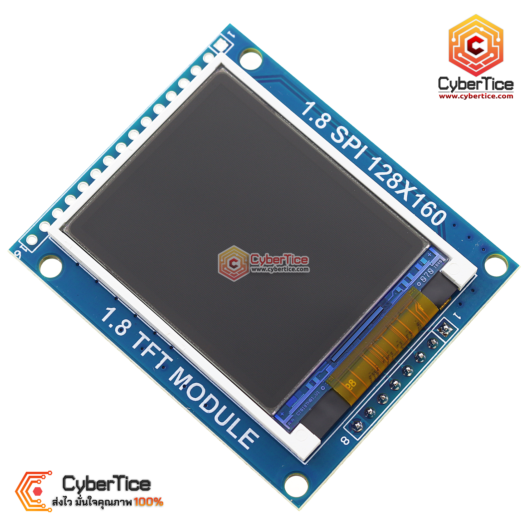 จอแสดงผล TFT LCD ขนาด 1.8" Color module 128x160 พร้อมช่องเสียบ SD Card ...