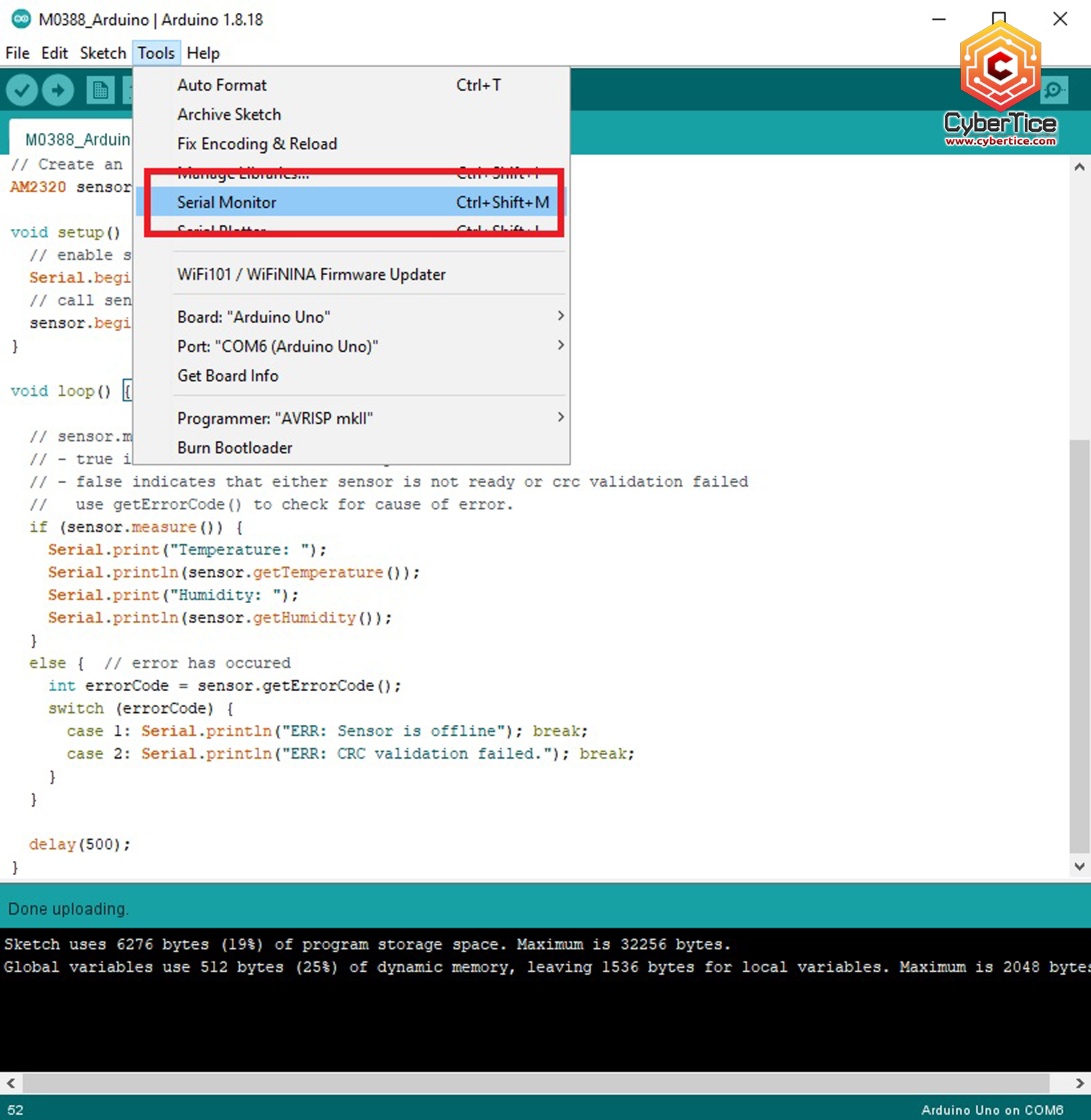 สอนใช้งาน Arduino AM2320 เซ็นเซอร์อุณหภูมิและความชื้นแบบ I2C แบบ PCB - ขาย Arduino อุปกรณ์ ...