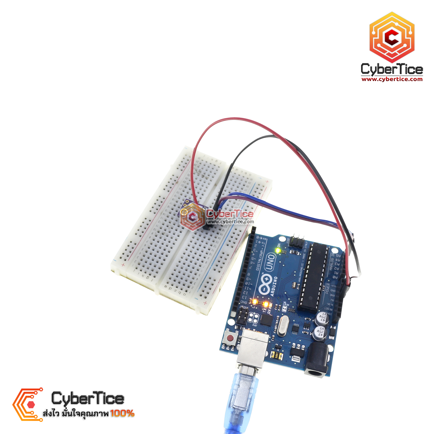 สอนใช้งาน Arduino GY-1145 SI1145 เซ็นเซอร์วัดค่าแสง UV Visible Infrared ...