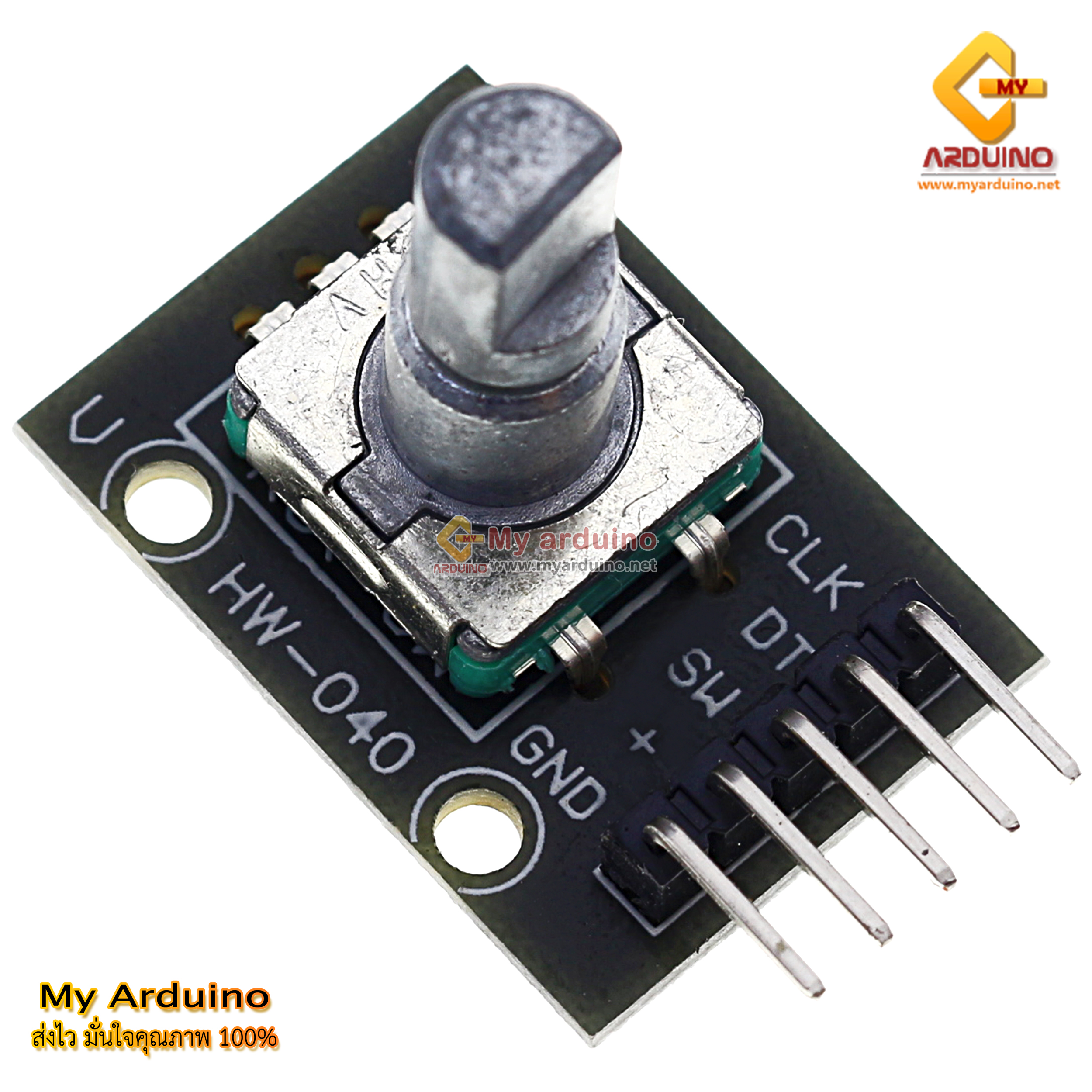 โมดูล Rotary KY-040 หมุนรับค่า 360 องศา Digital Rotary Encoder Module - ขาย Arduino อุปกรณ์ ...