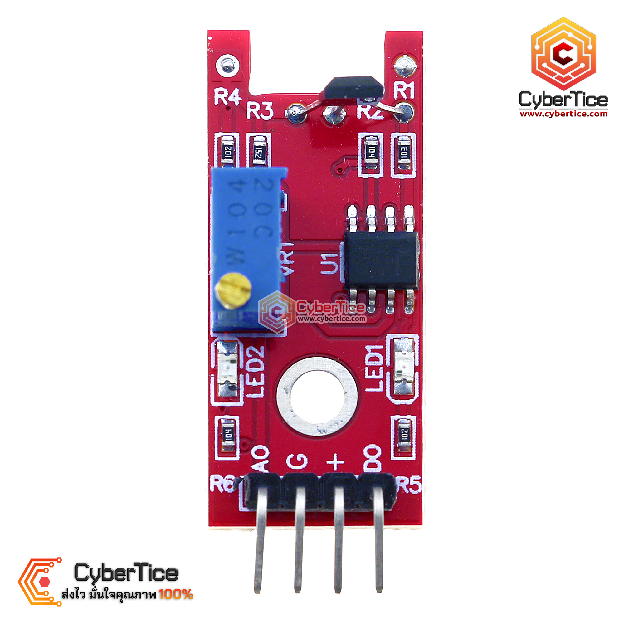 Hall Sensor Module เซ็นเซอร์ตรวจจับแม่เหล็ก 3144E KY-024 สีแดง - ขาย Arduino อุปกรณ์ Arduino ...