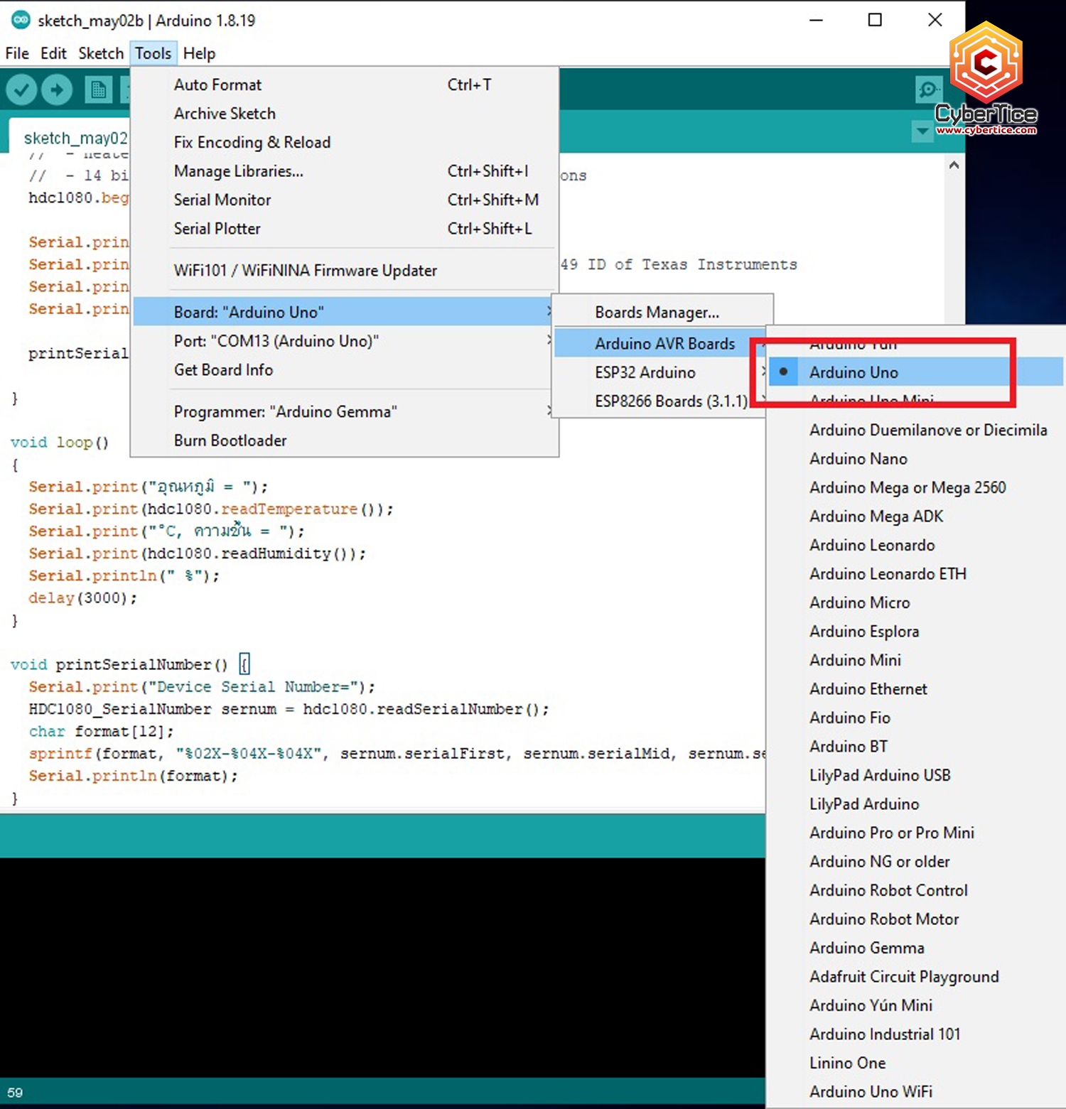 สอใช้งาน Arduino GY-213V-HDC1080 เซ็นเซอร์ความชื้นและอุณหภูมิแบบ digital ติดต่อแบบ I2C - ขาย ...