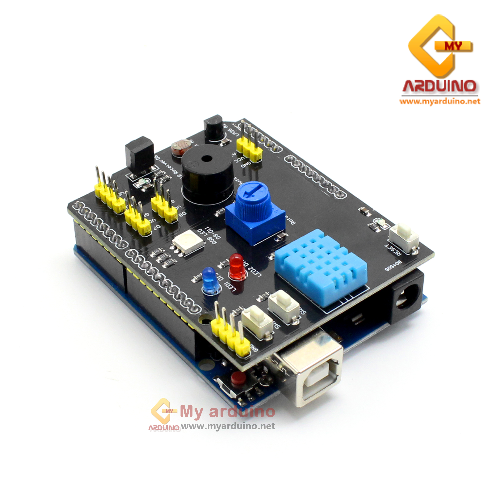 multi-function expansion board DHT11 temperature and humidity LM35 บอร์ดทดลอง Arduino อเนก ...