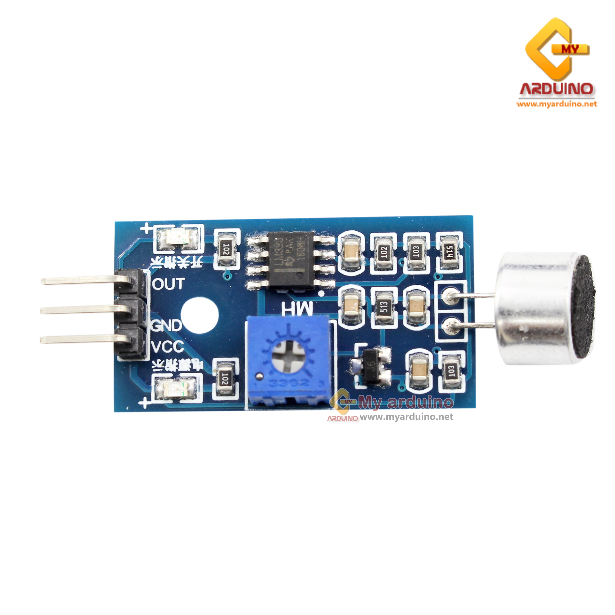 High Sensitive Microphone Module - ขาย Arduino อุปกรณ์ Arduino คุณภาพดี ...