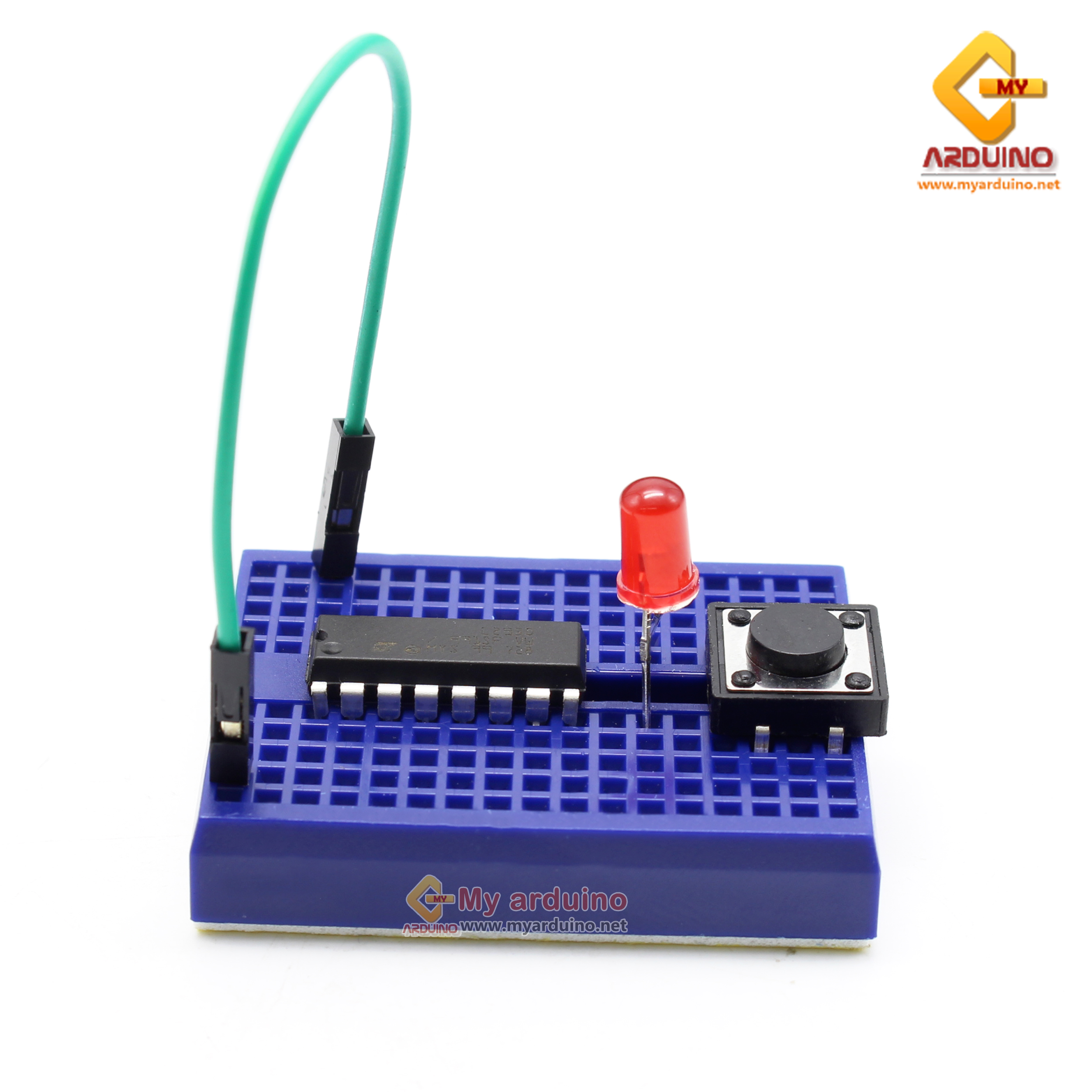 Breadboard บอร์ดทดลอง โฟโต้บอร์ด Protoboard Arduino 170 จุด Holes สีน้ำเงิน ขาย Arduino