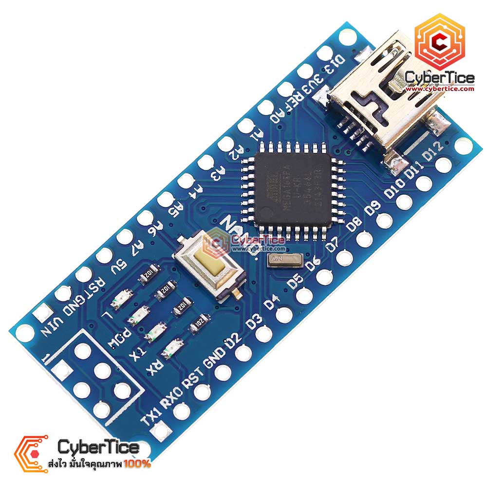 Arduino Nano 30 Atmega168p Mini Usb ชิฟ Ch340g แบบไม่บัดกรีขา ขาย Arduino อุปกรณ์ Arduino
