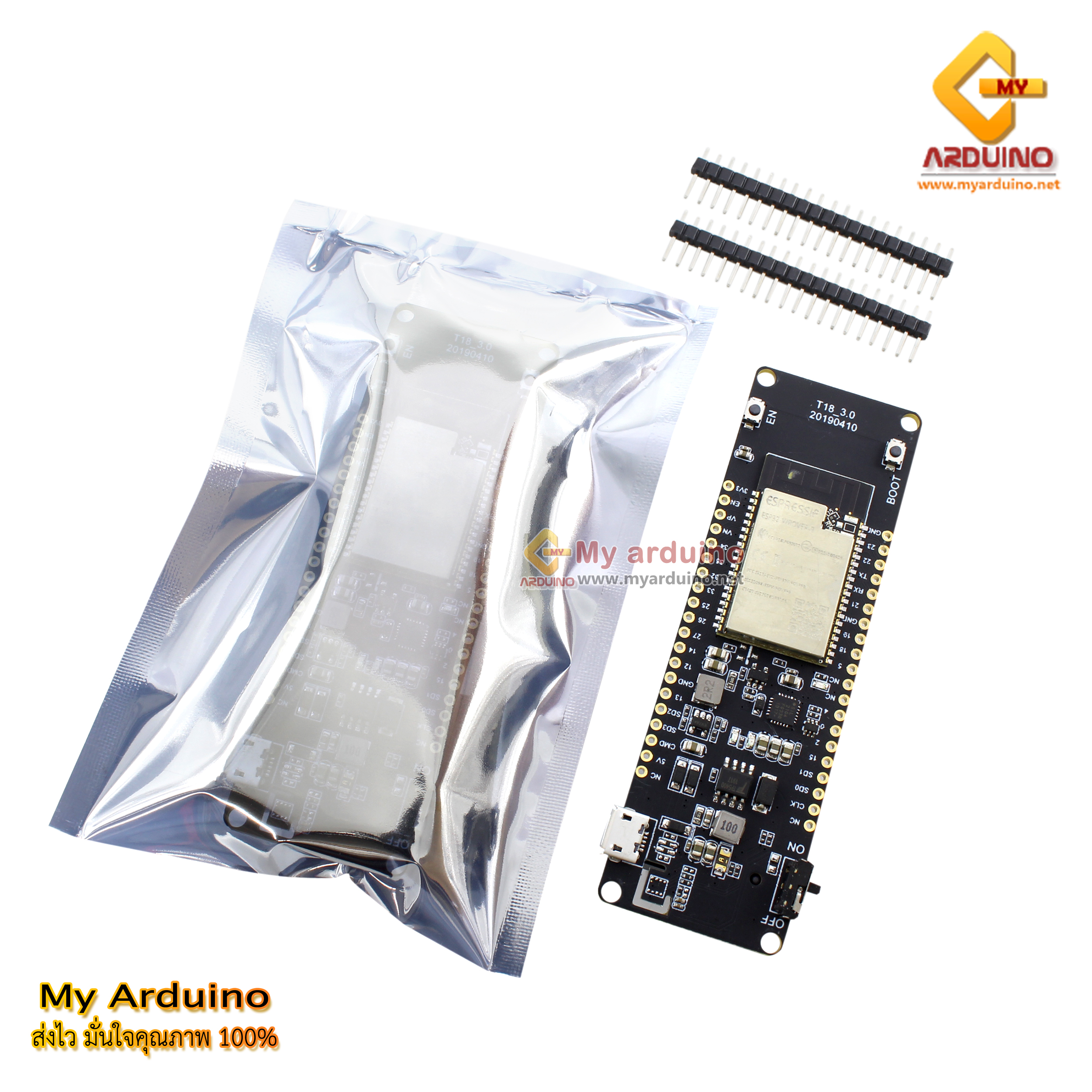 TTGO T-Energy ESP32 8MByte PSRAM WiFi & Bluetooth Module 18650 Battery ESP32-WROVER-B ...