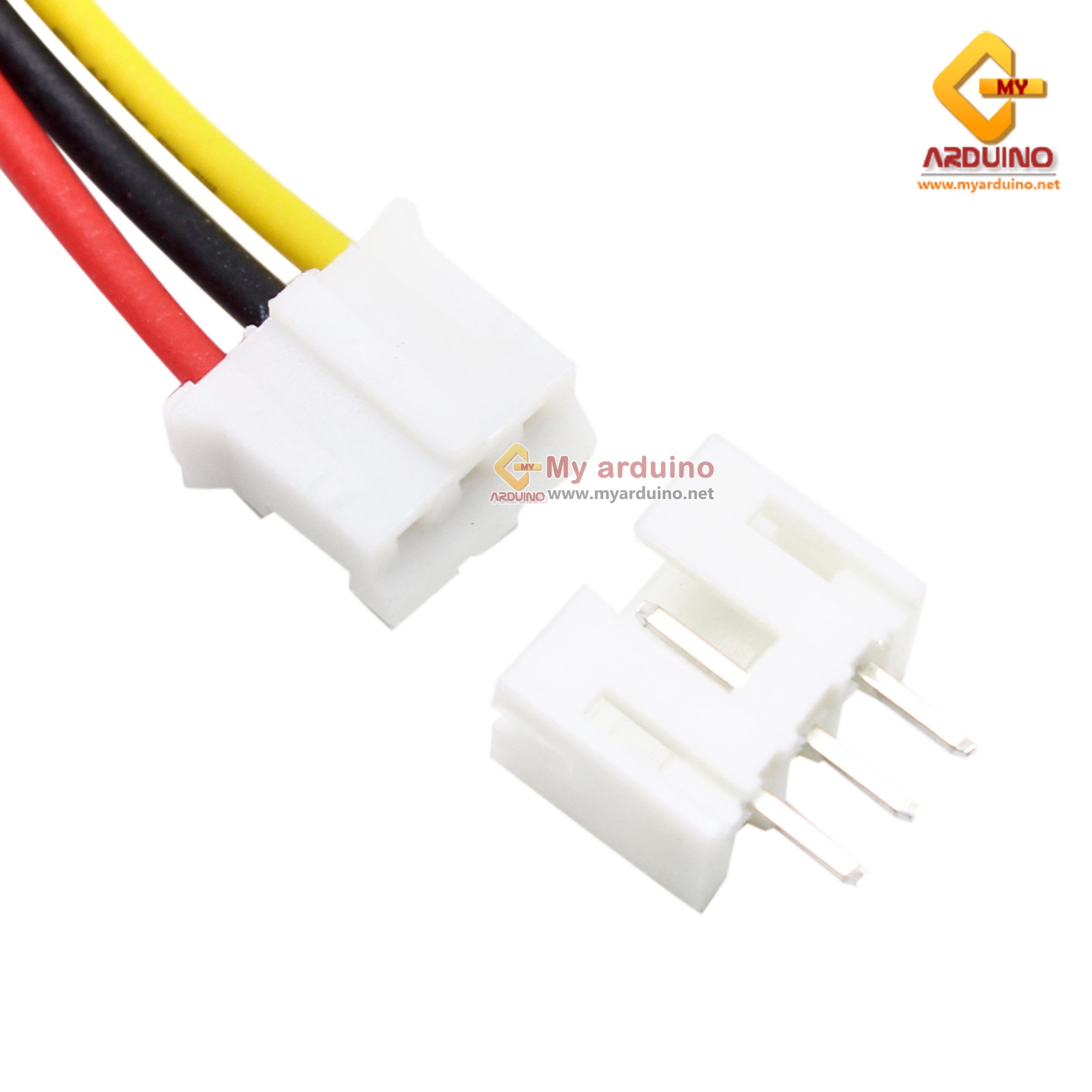 PH2.0 cable connector 2.0mm 3p ขั้วต่อคอนเน็กเตอร์ ตัวผู้พร้อมสายไฟยาว 10cm - ขาย Arduino ...