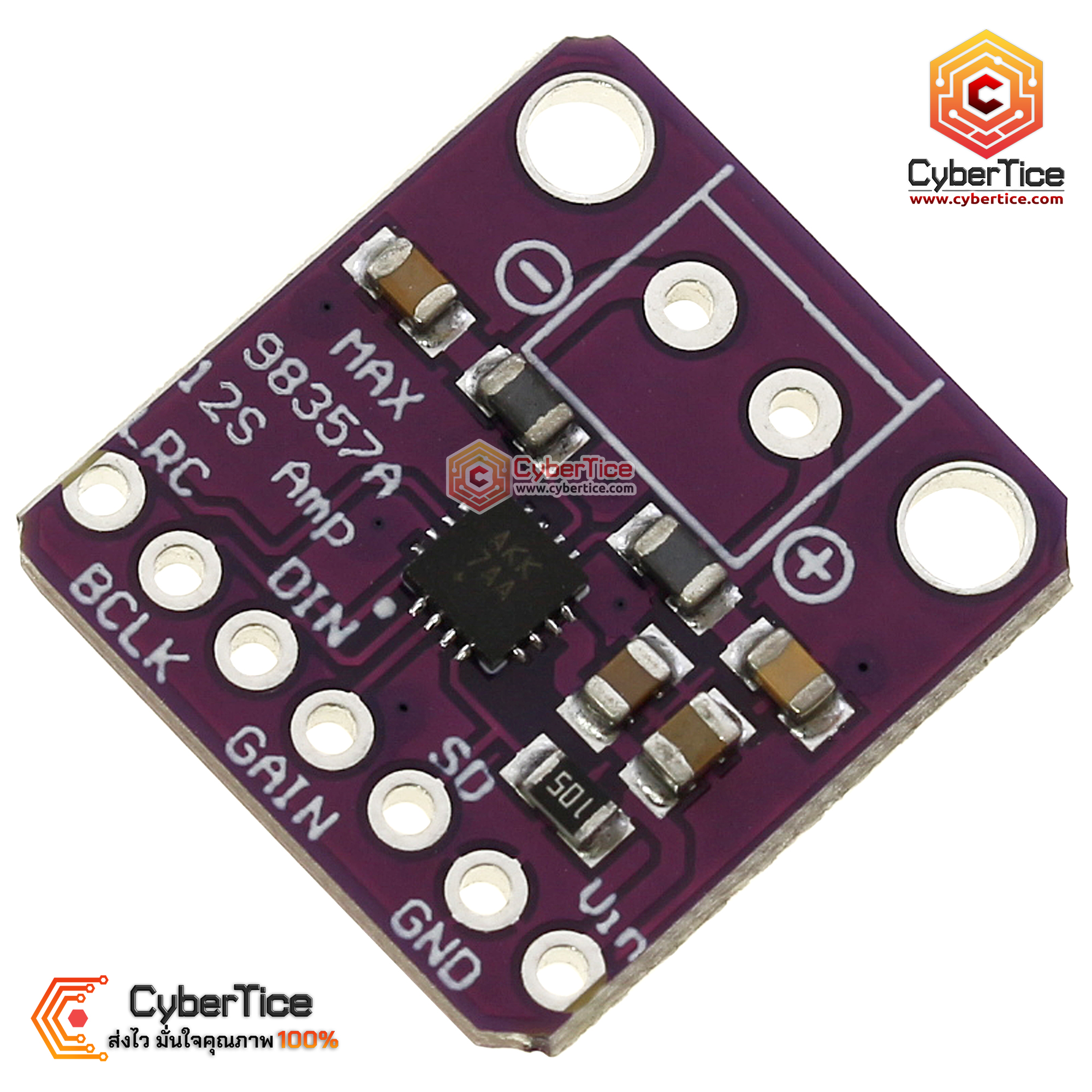 Max98357 I2S 3W Class D Amplifier Breakout Interface Dac Decoder Module Filterless Audio Board ...