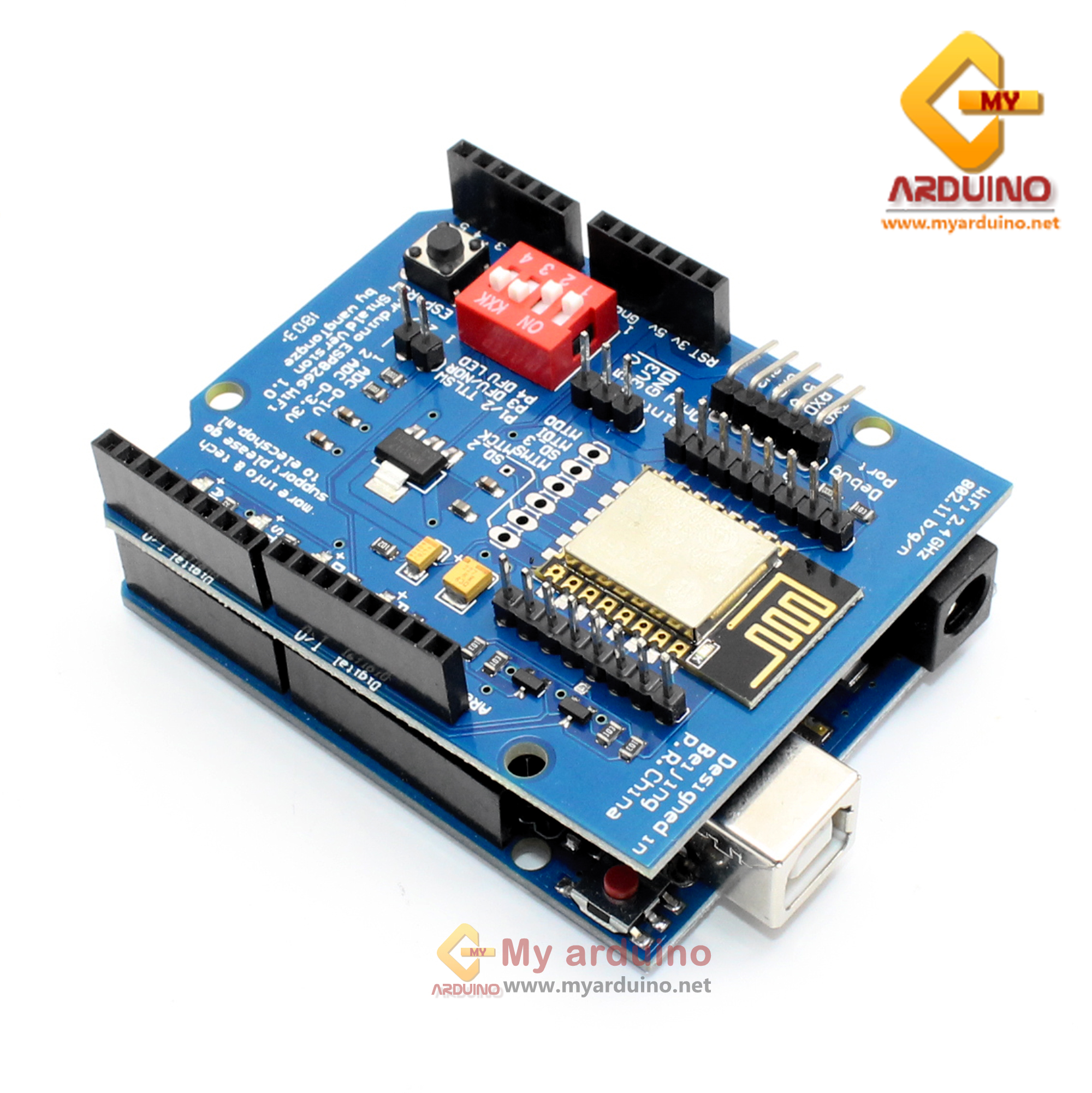 ESP8266 ESP-12E UART WIFI Wireless Shield For Arduino UNO R3 - ขาย Arduino อุปกรณ์ Arduino ...